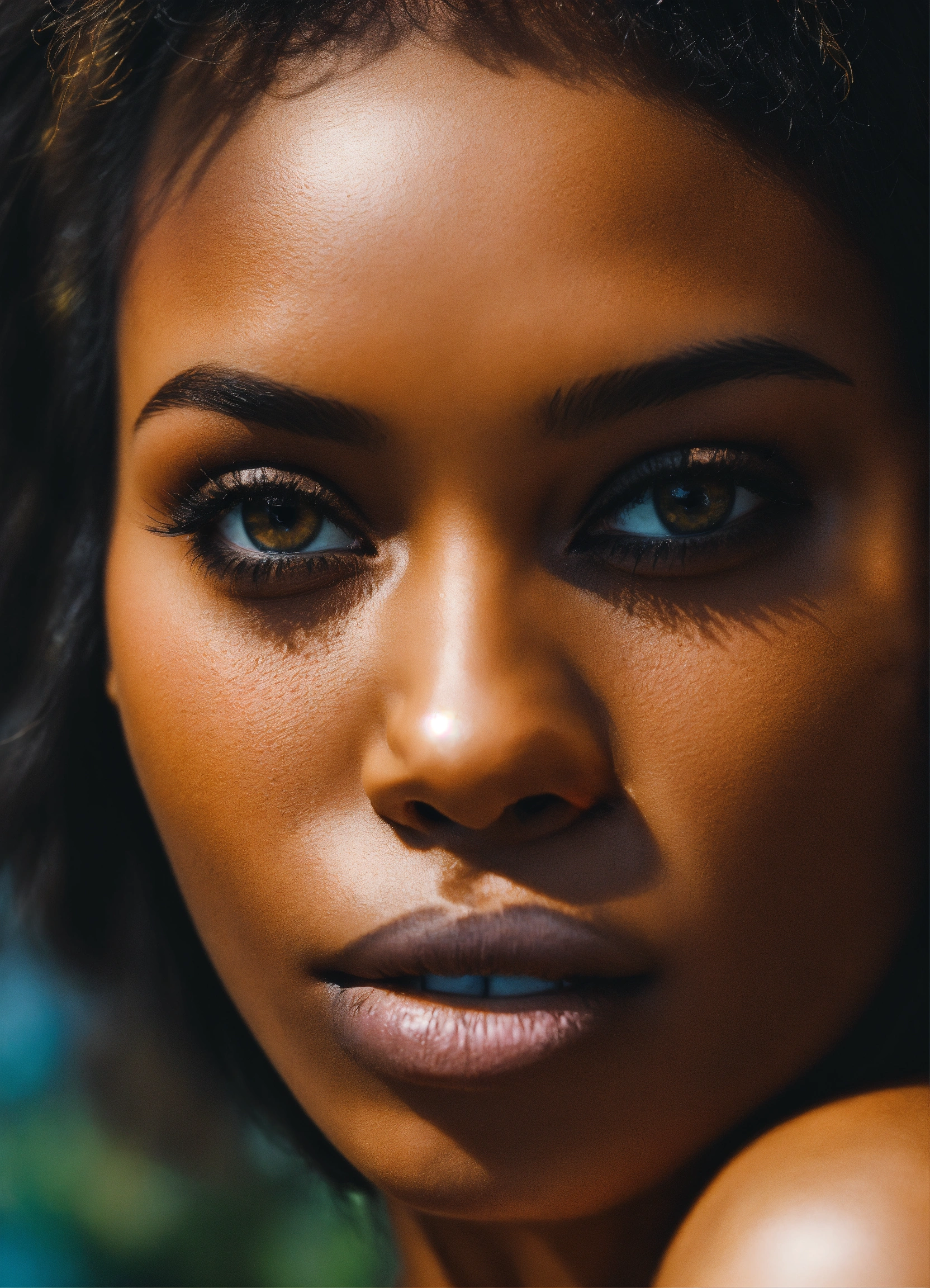 Lexica Close Up Of The Black Woman S Eyes Capturing Their Beauty