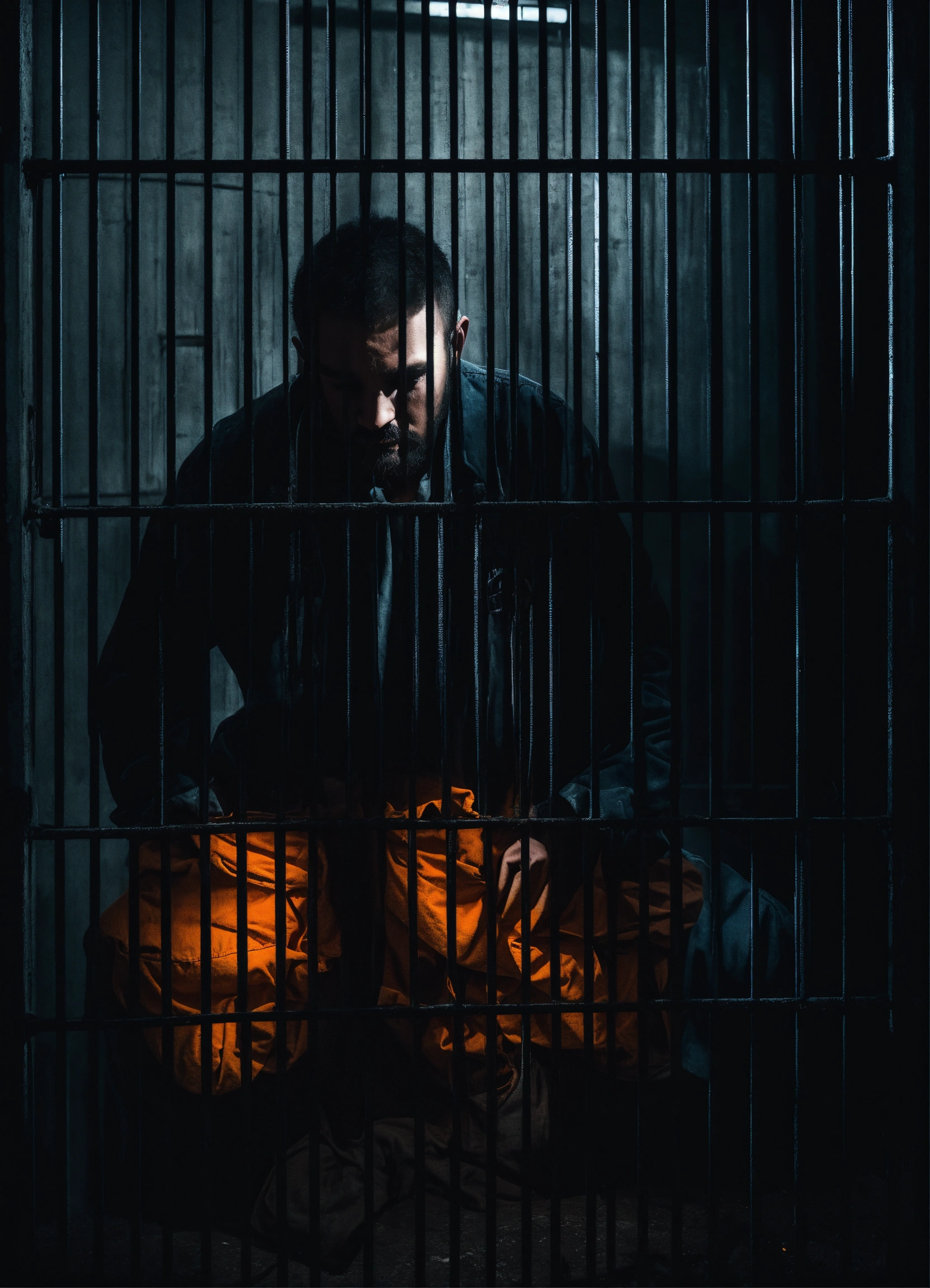 Lexica - Five sad people scary in prison full darkness