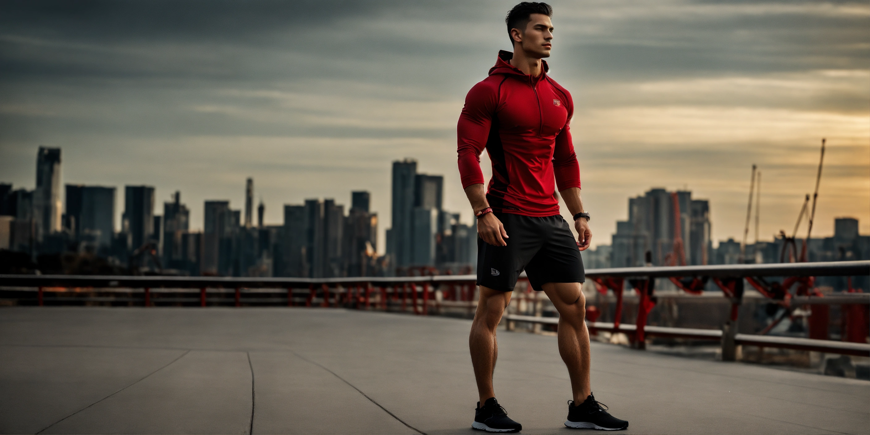 Lexica - Man in athletic attire, showcasing a fit and toned physique ...