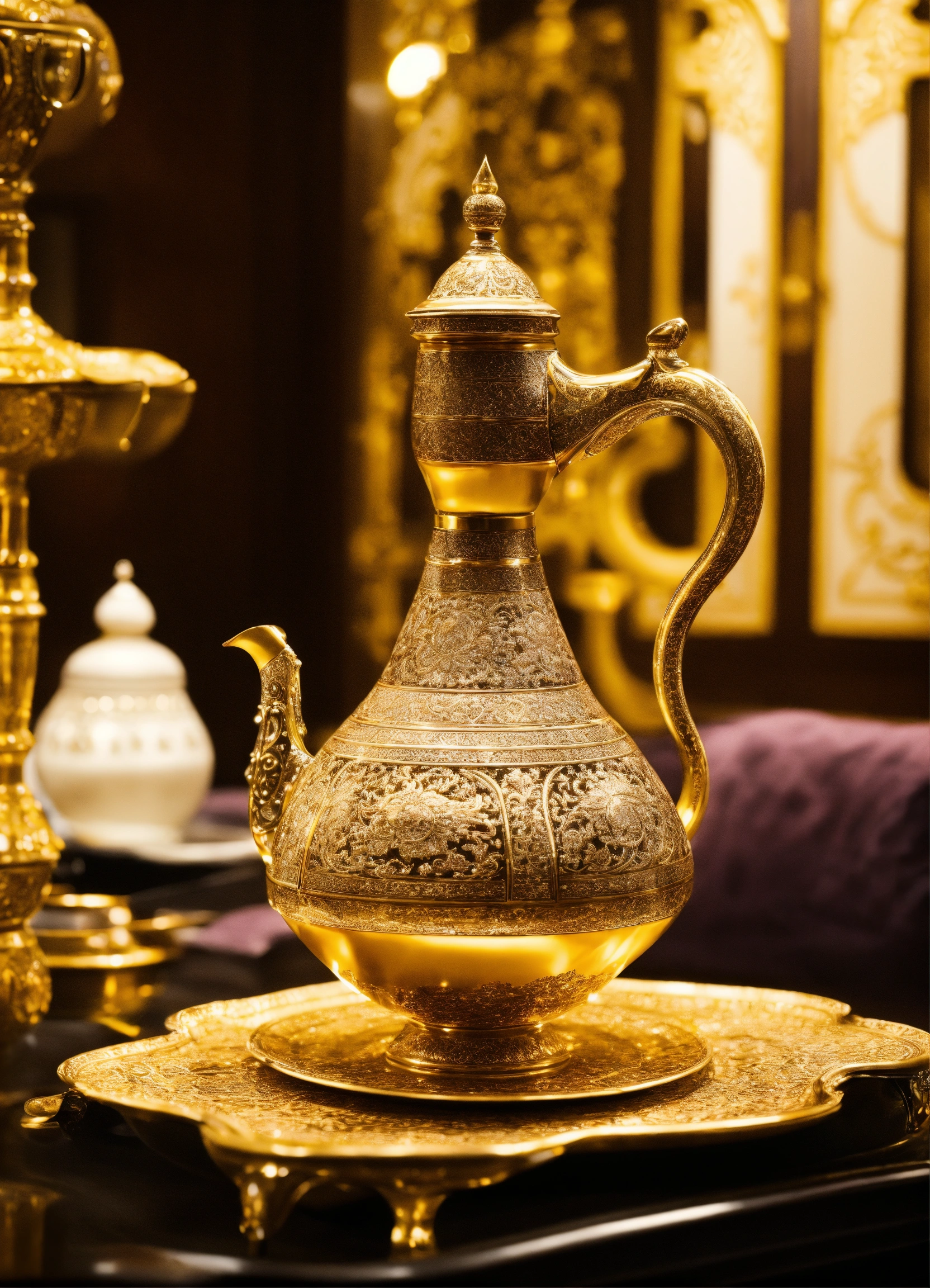 Lexica - Arabic coffee pot dallah dalla Set baroque Saudi nouveau riche ...
