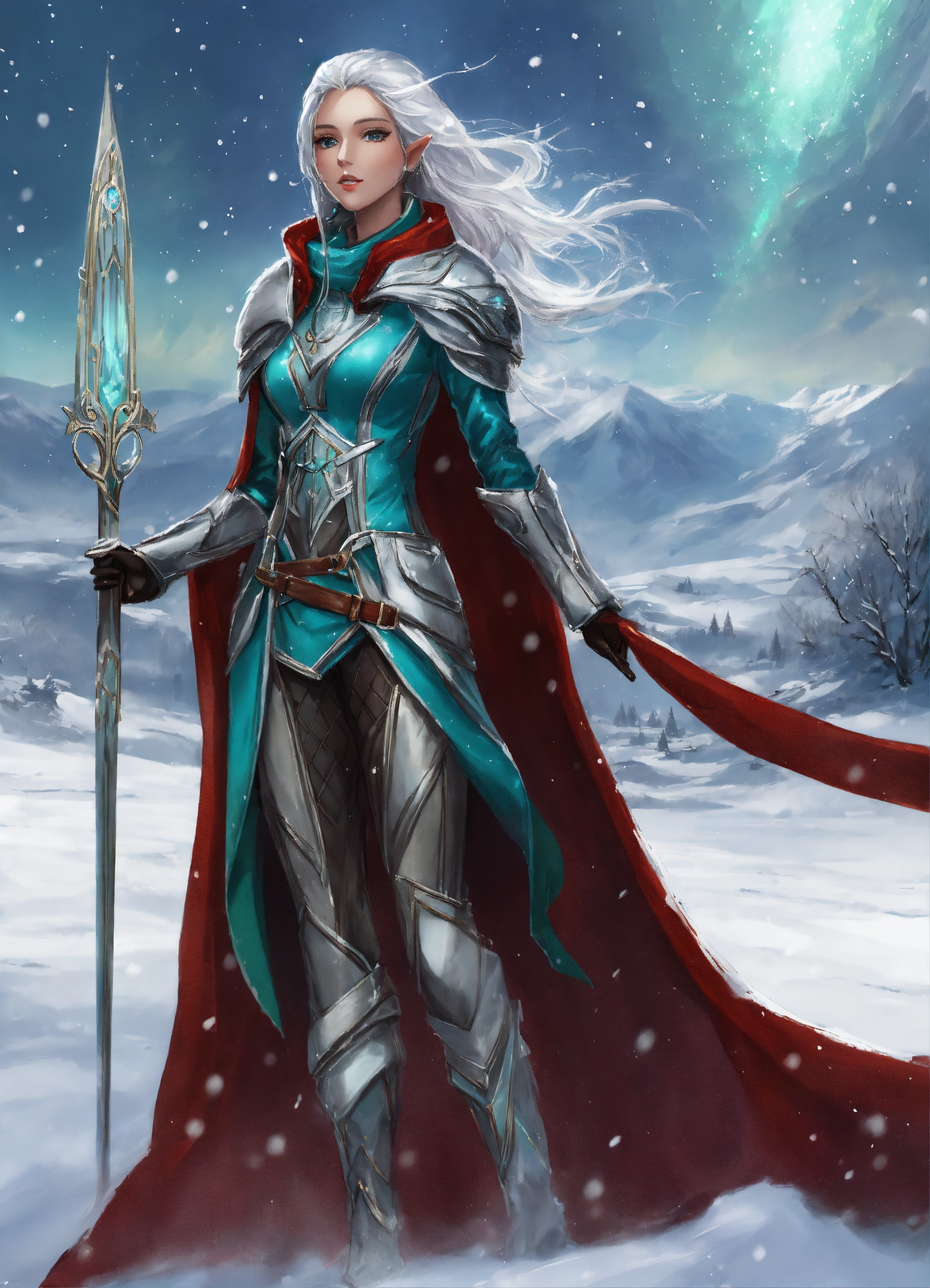 Lexica - Full body drawing of a sci fi high elf, royalty, futuristic ...