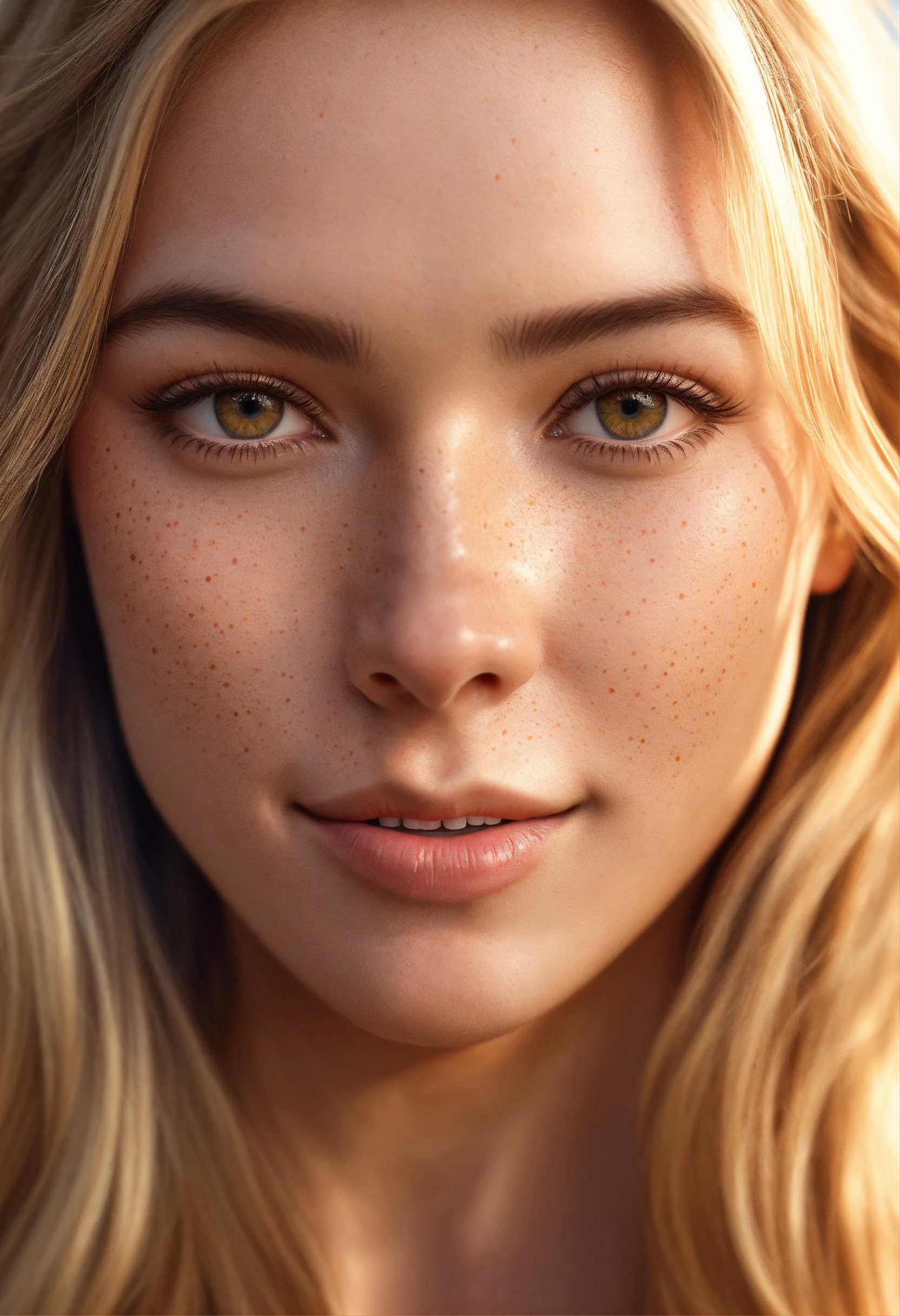 Lexica - A realistic face portrait of an 18 years old woman with brown ...