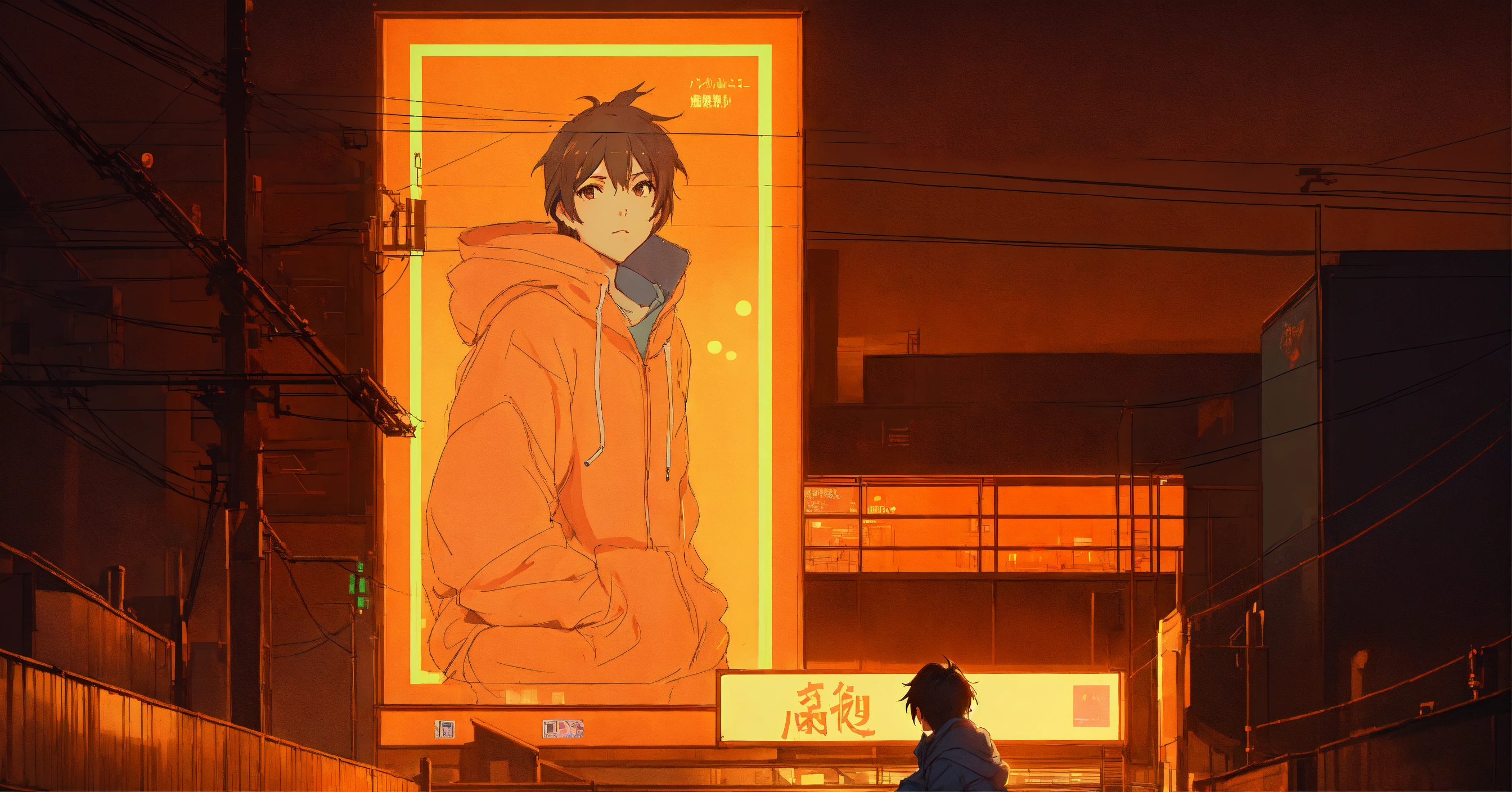 Lexica - Image as Graphiti, as a tall billboard with guweiz style and ...