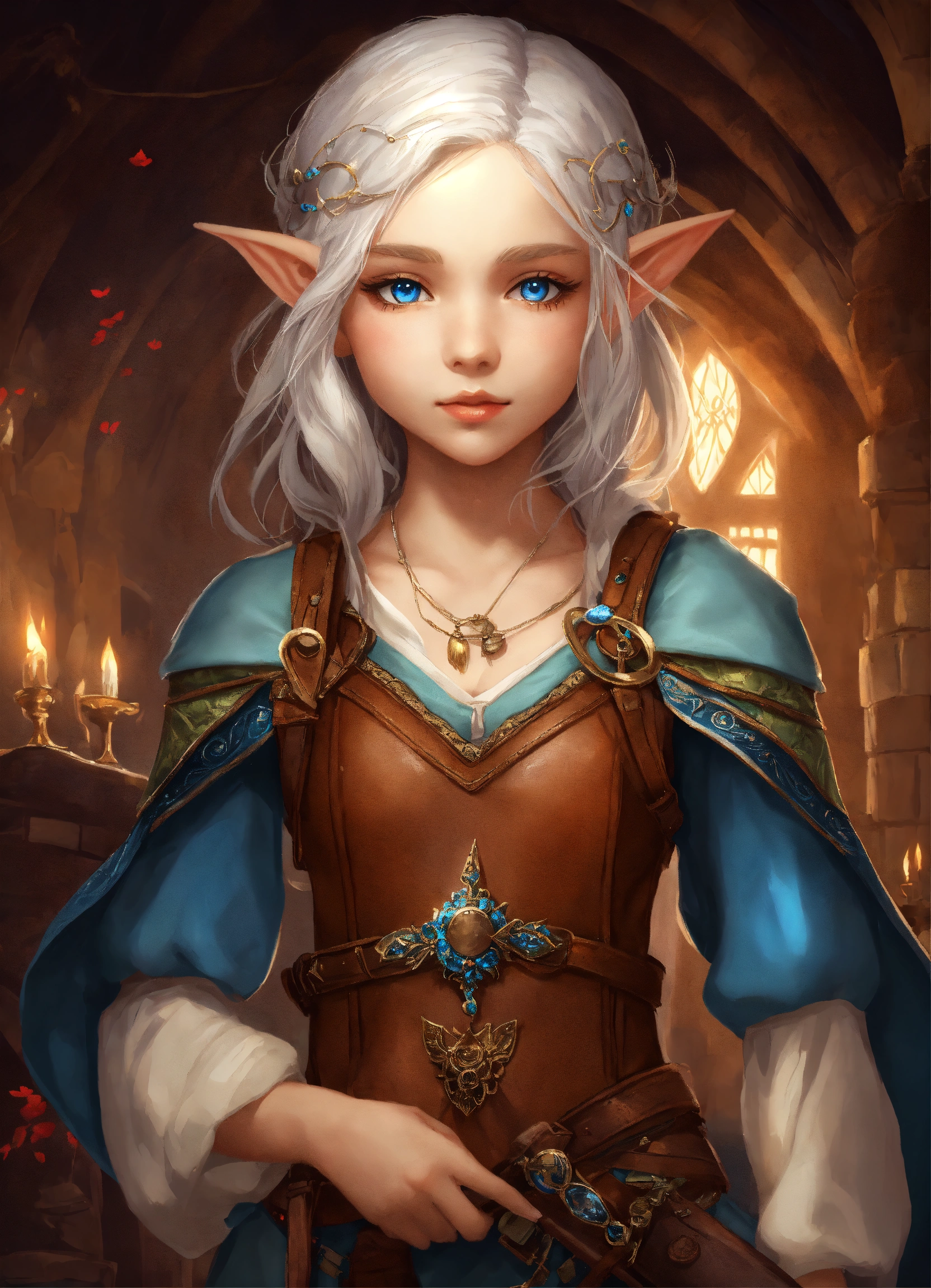 Lexica - A kid elf fairy with a feminine childish face. She has ...