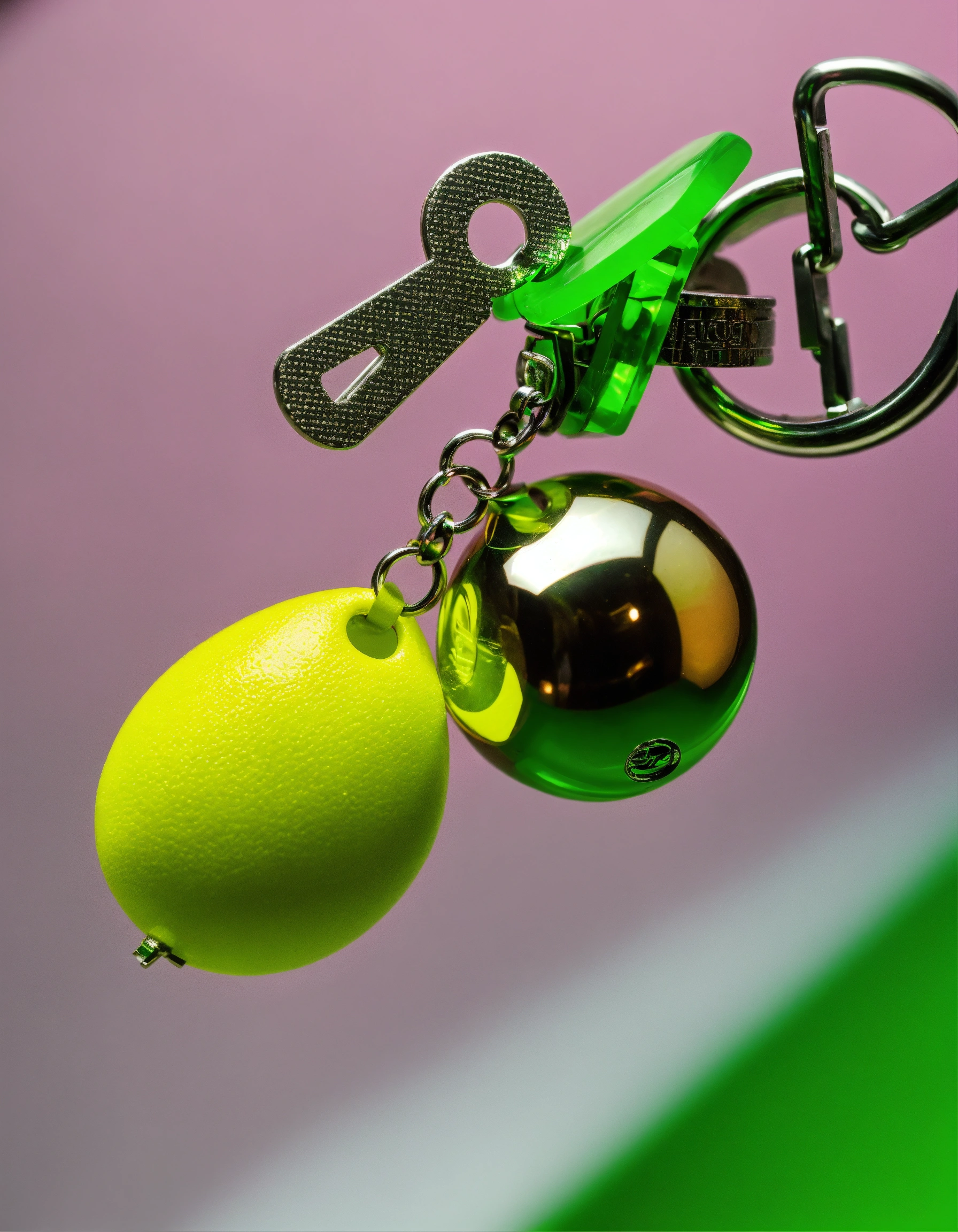 Lexica - Suspended in the air! modern metal keychain! icon charms. funky charms. c-clips.studio ...