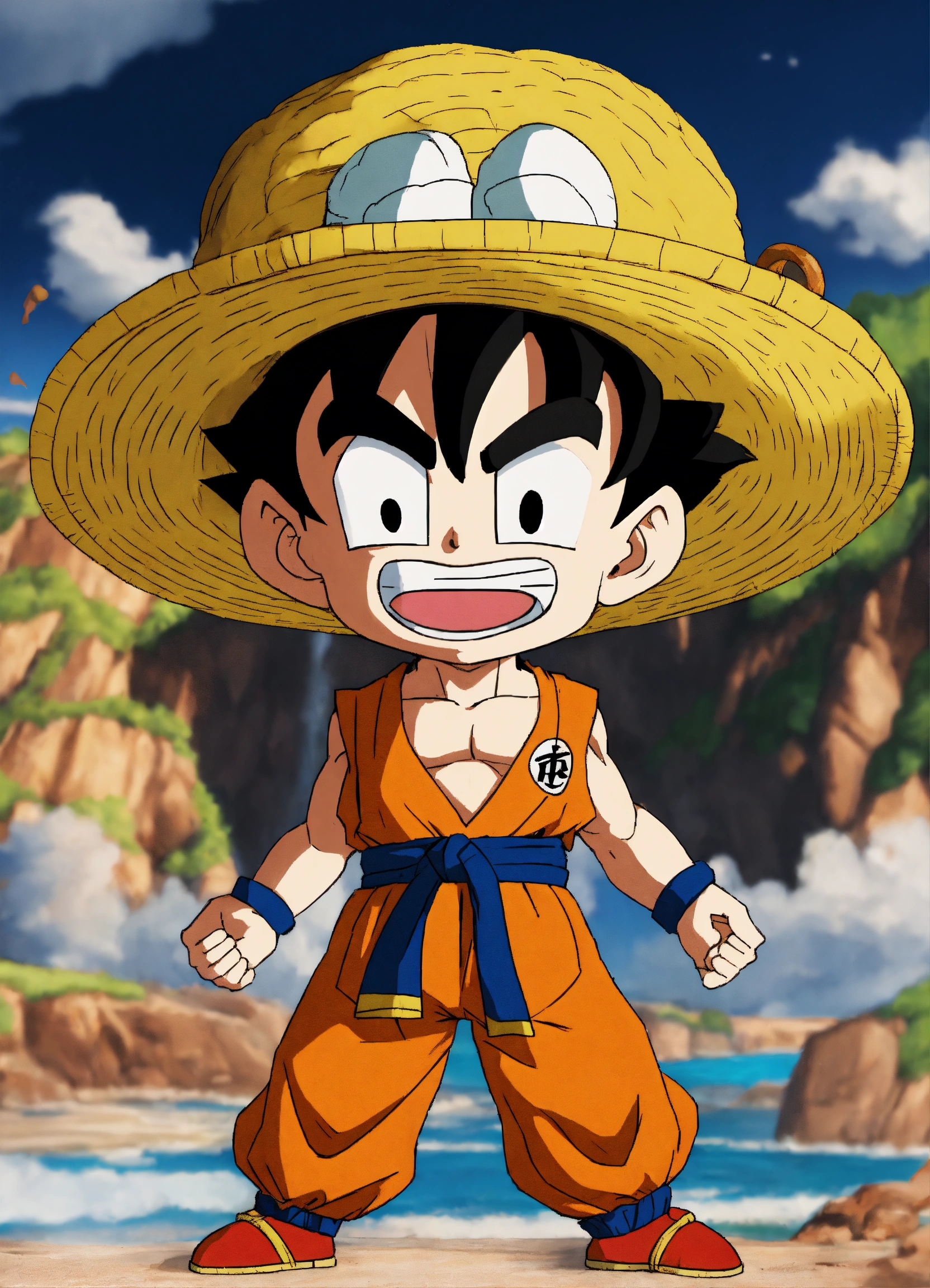 Lexica - Dragon Ball luffy if it was made by dreamworks