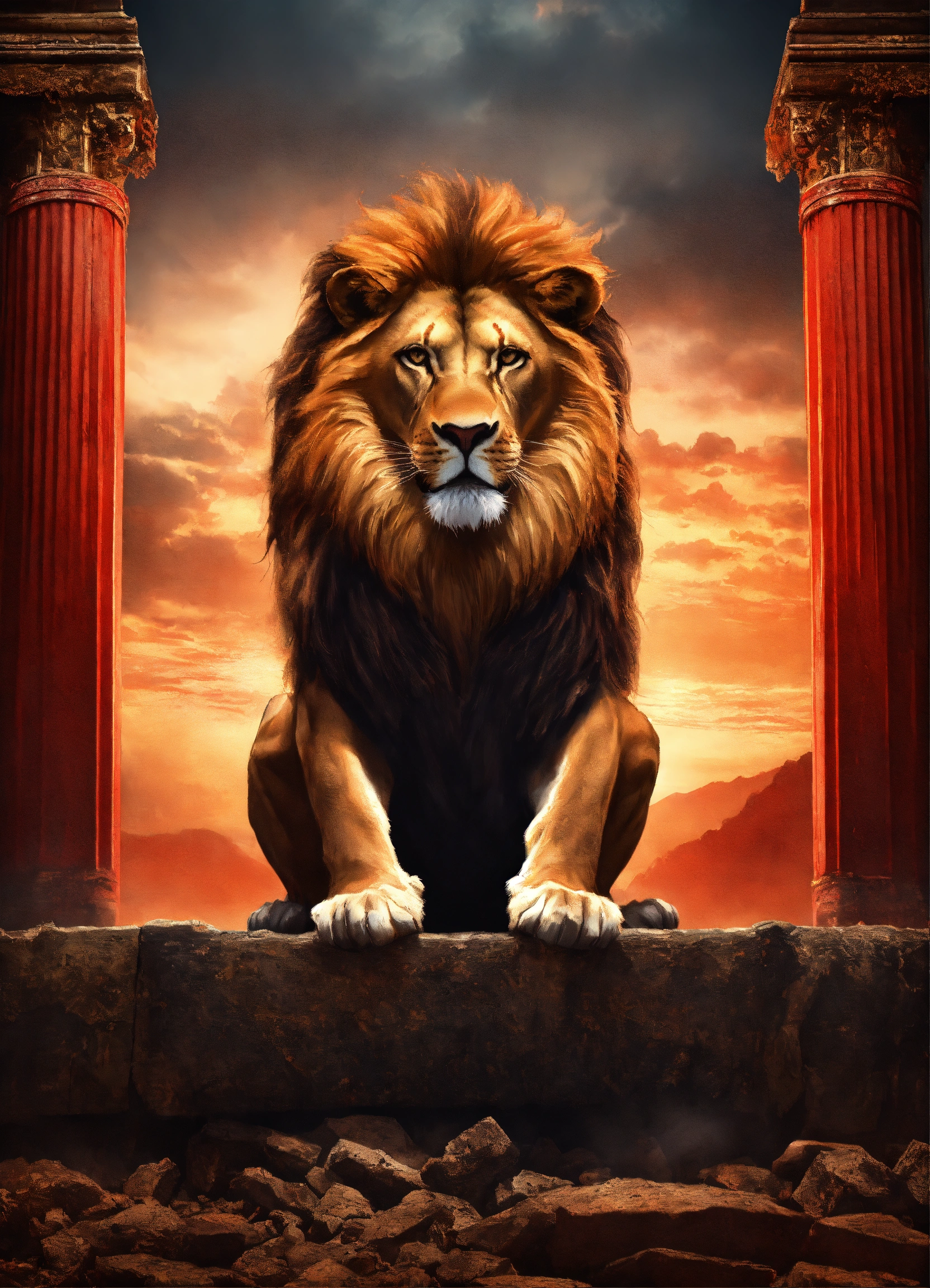 Lexica - Lion-god bound strong athletic huge handsome male lion-god ...