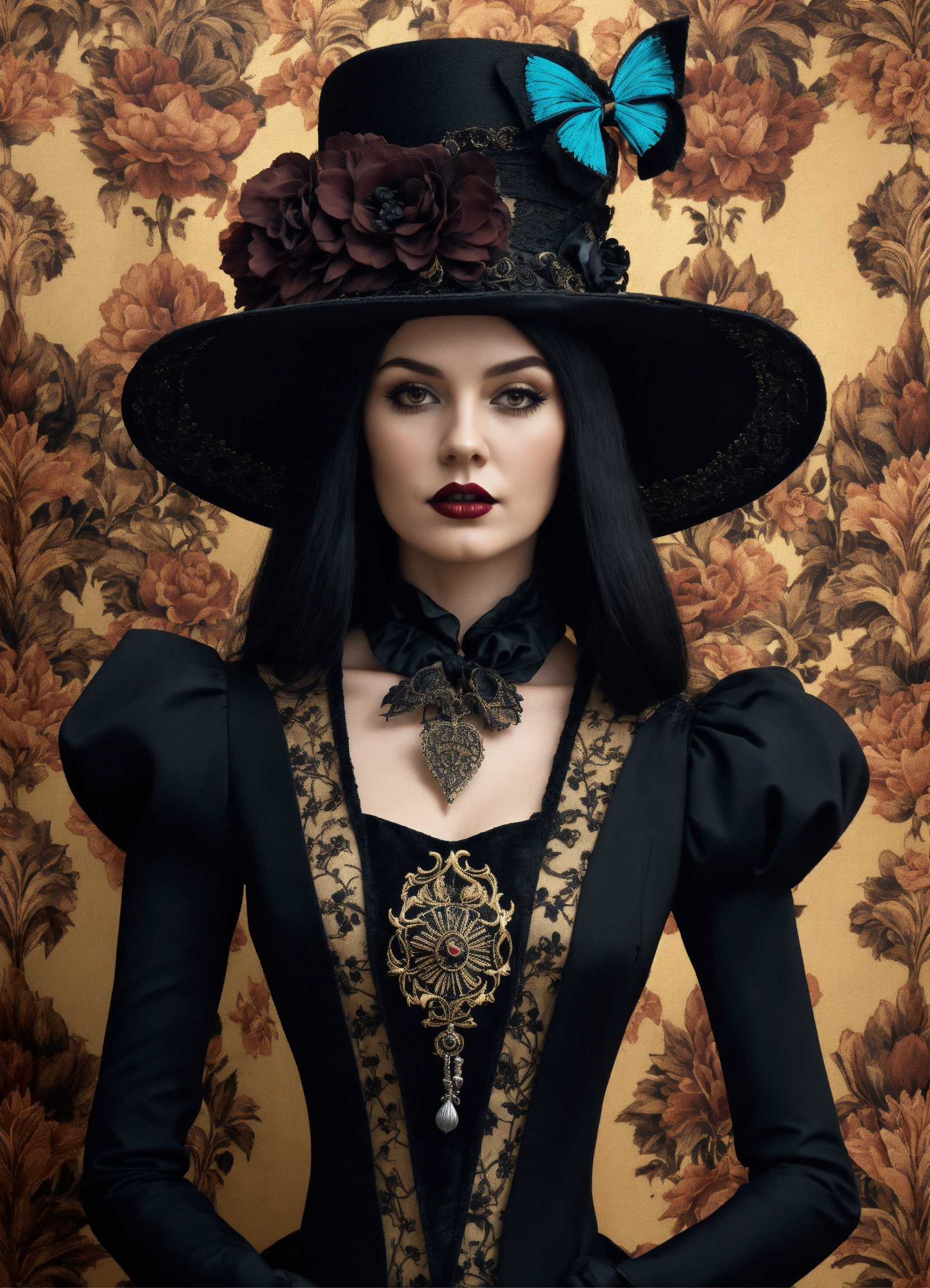 Lexica - Elaborate Gothic Wednesday Adams queen of spades aged 36 in an ...