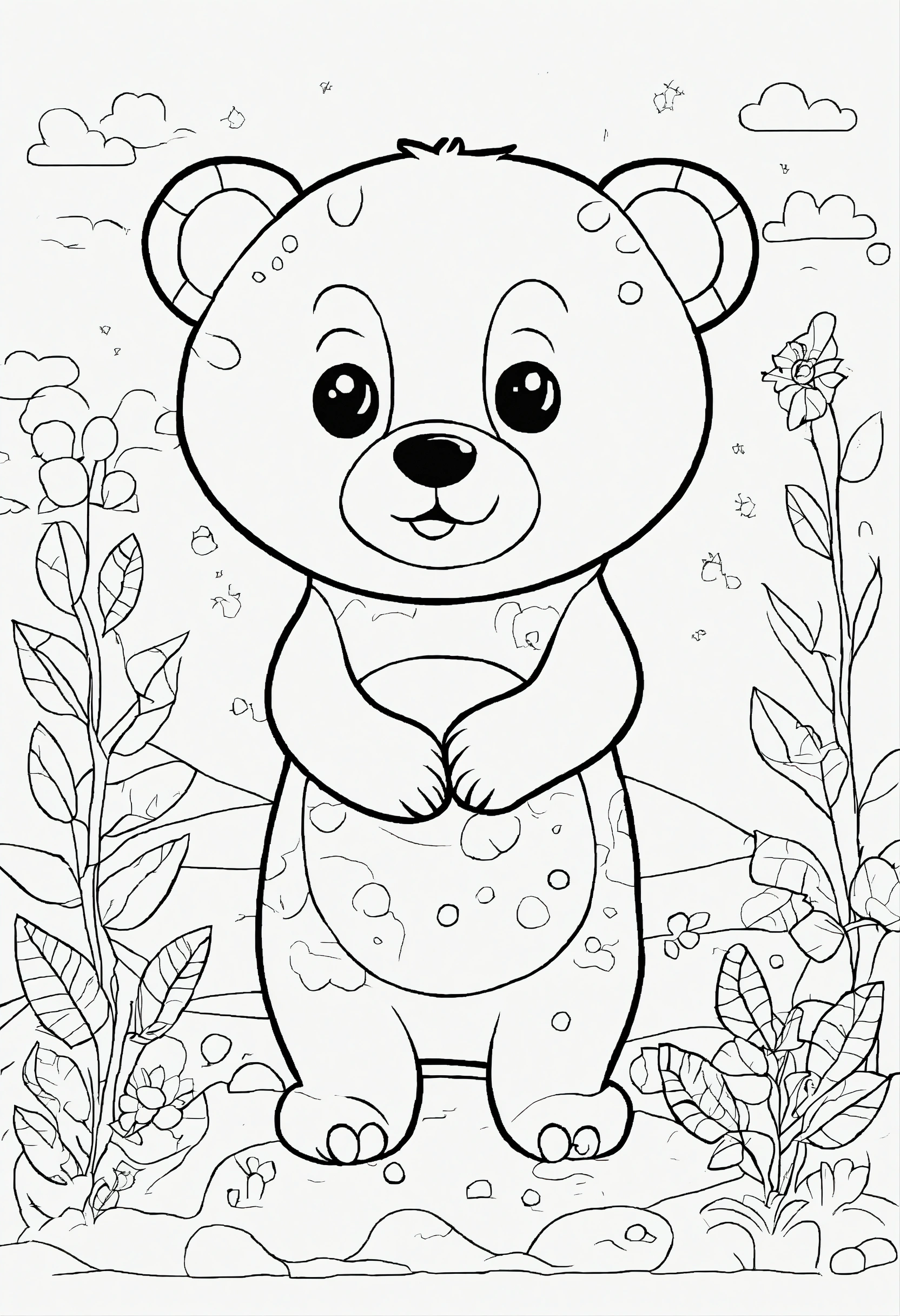 Lexica - Coloring book for toddlers, simple lines drawings, no lines ...