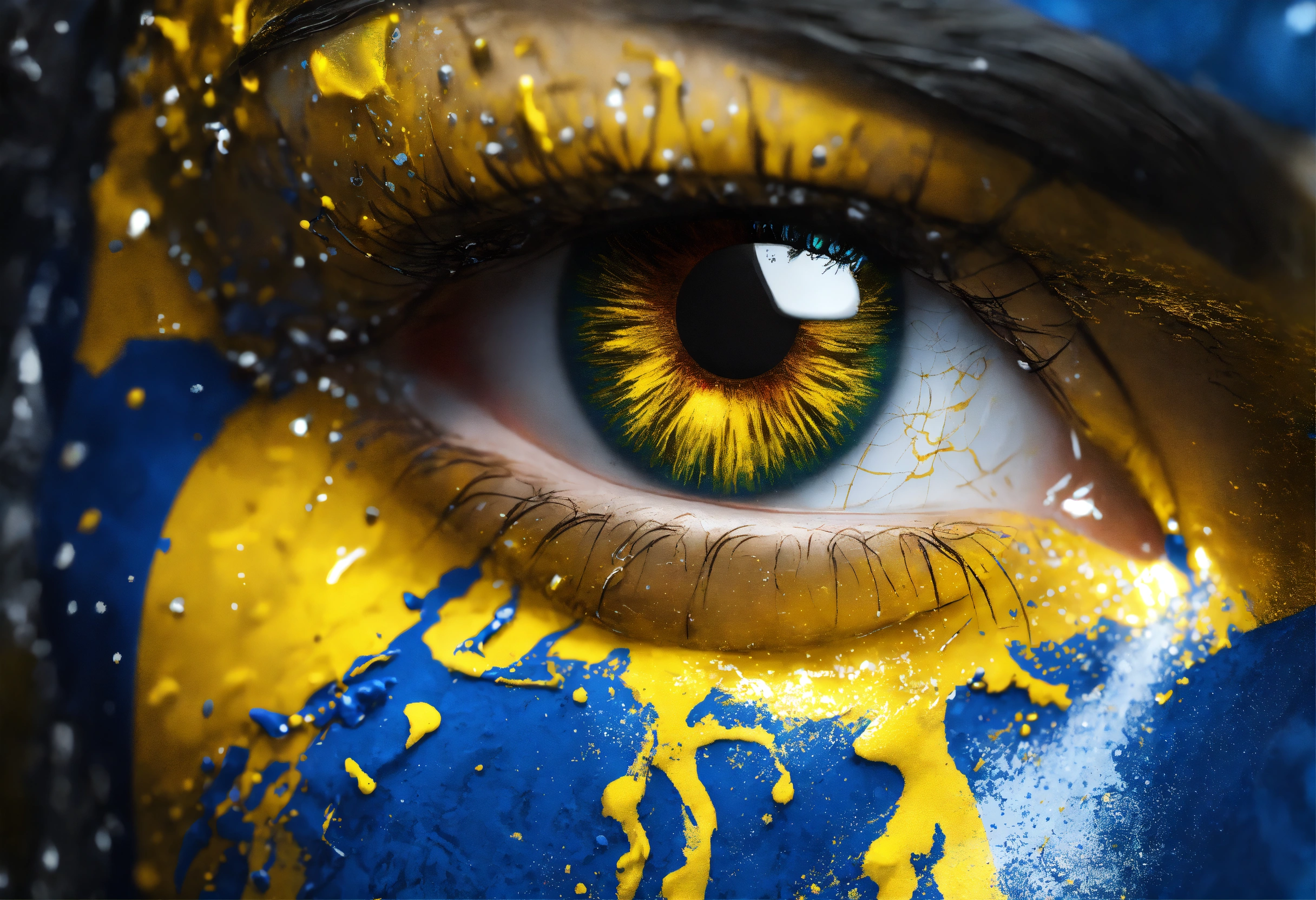 Lexica - ((a flag of Ukraine)), Detailed Fearless Gorgeous Full Face ...