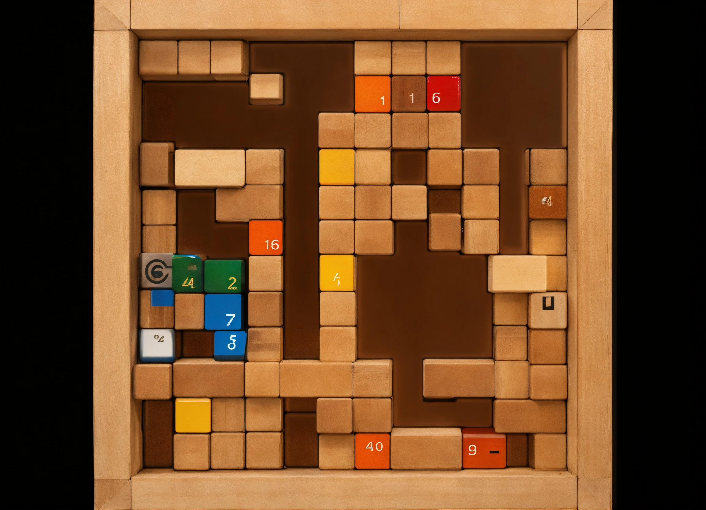 Lexica - Sliding puzzle wall
