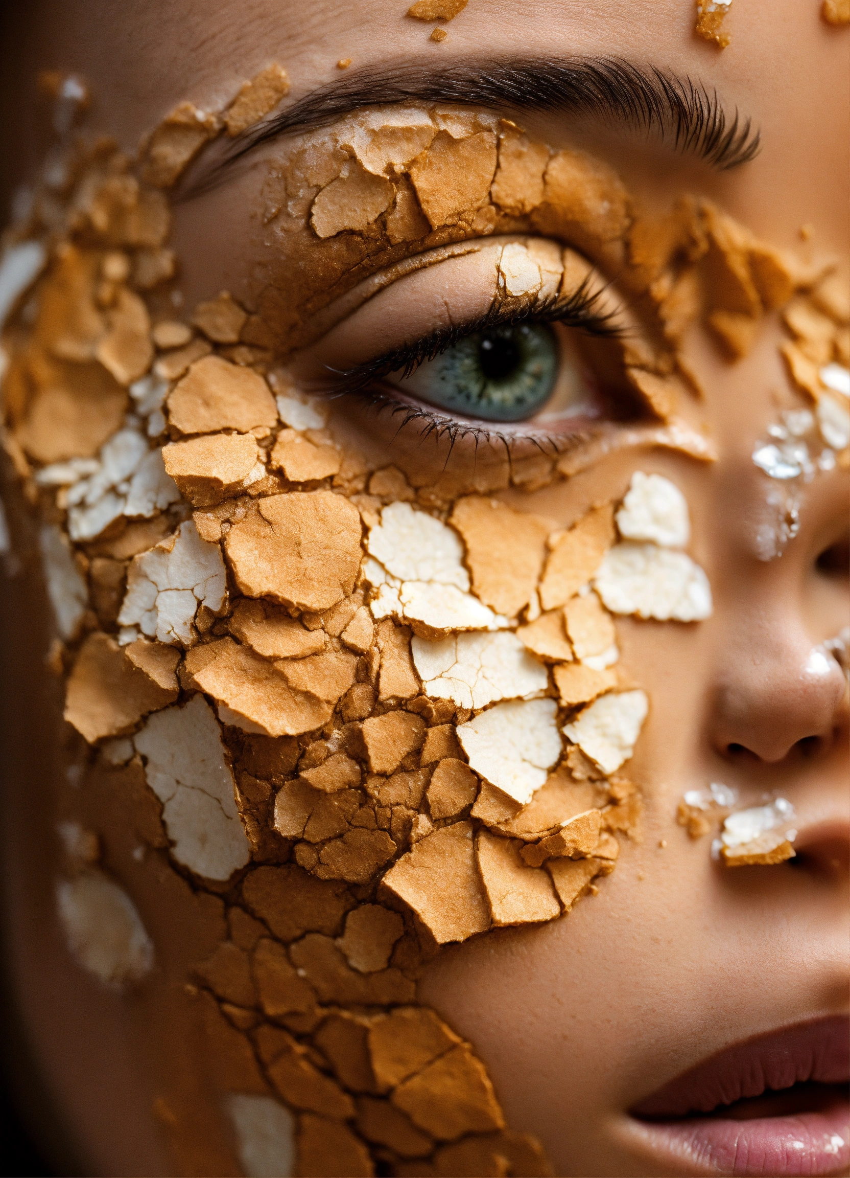 Lexica - Dry skin cracked skin face