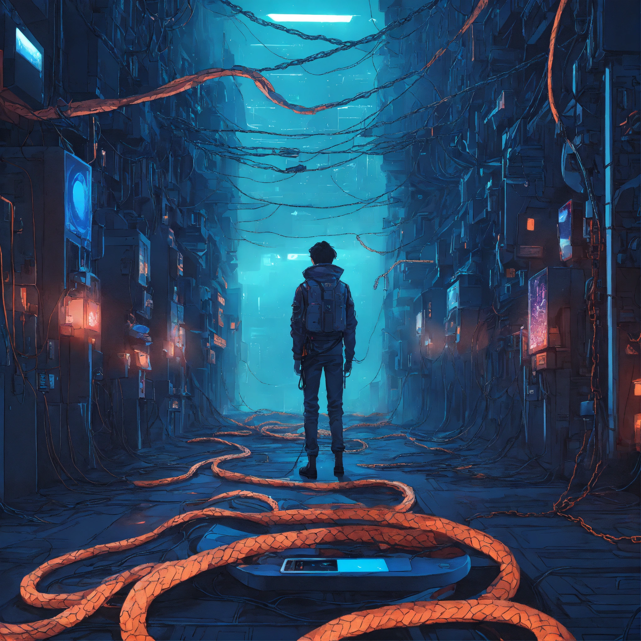 Lexica - Depict a scene in a stylized, cartoon dystopia where a ...