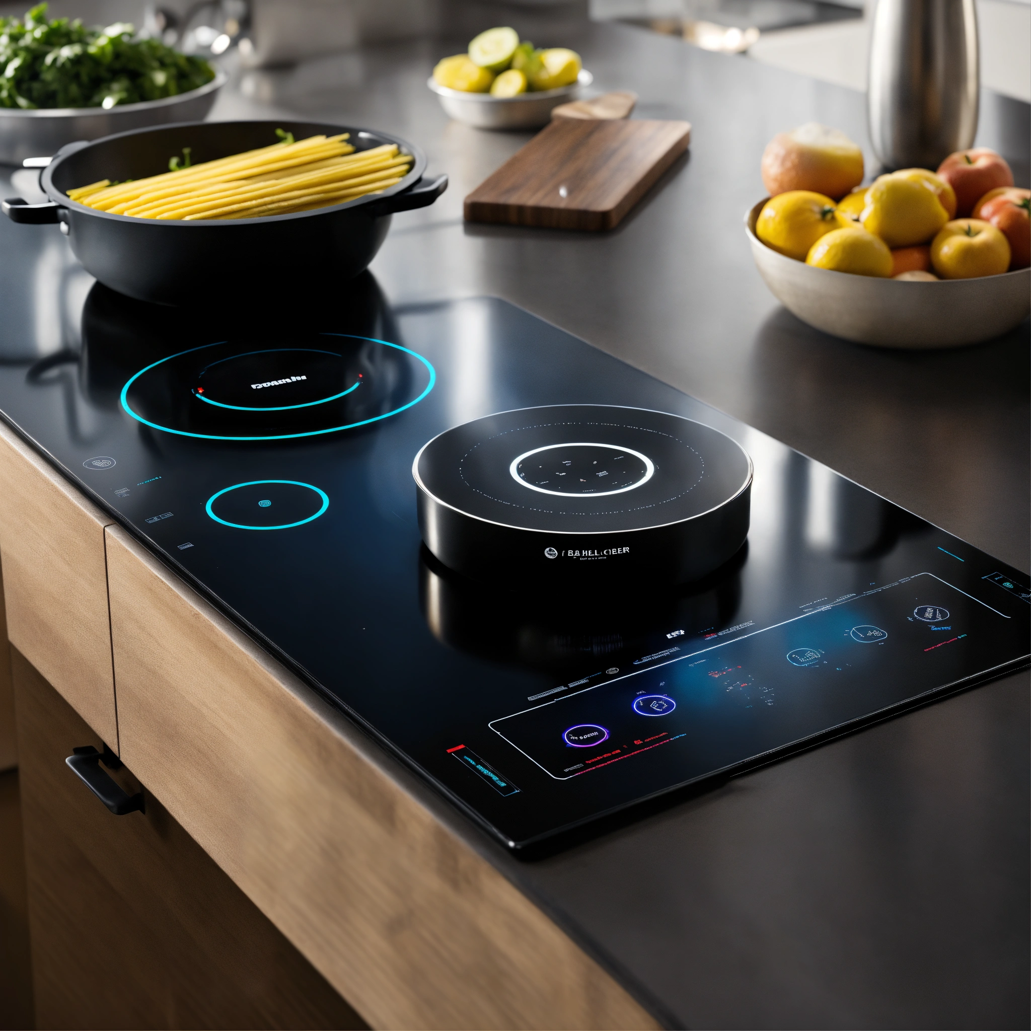 Lexica - Tablet seamlessly integrated into a kitchen island, UI/UX ...