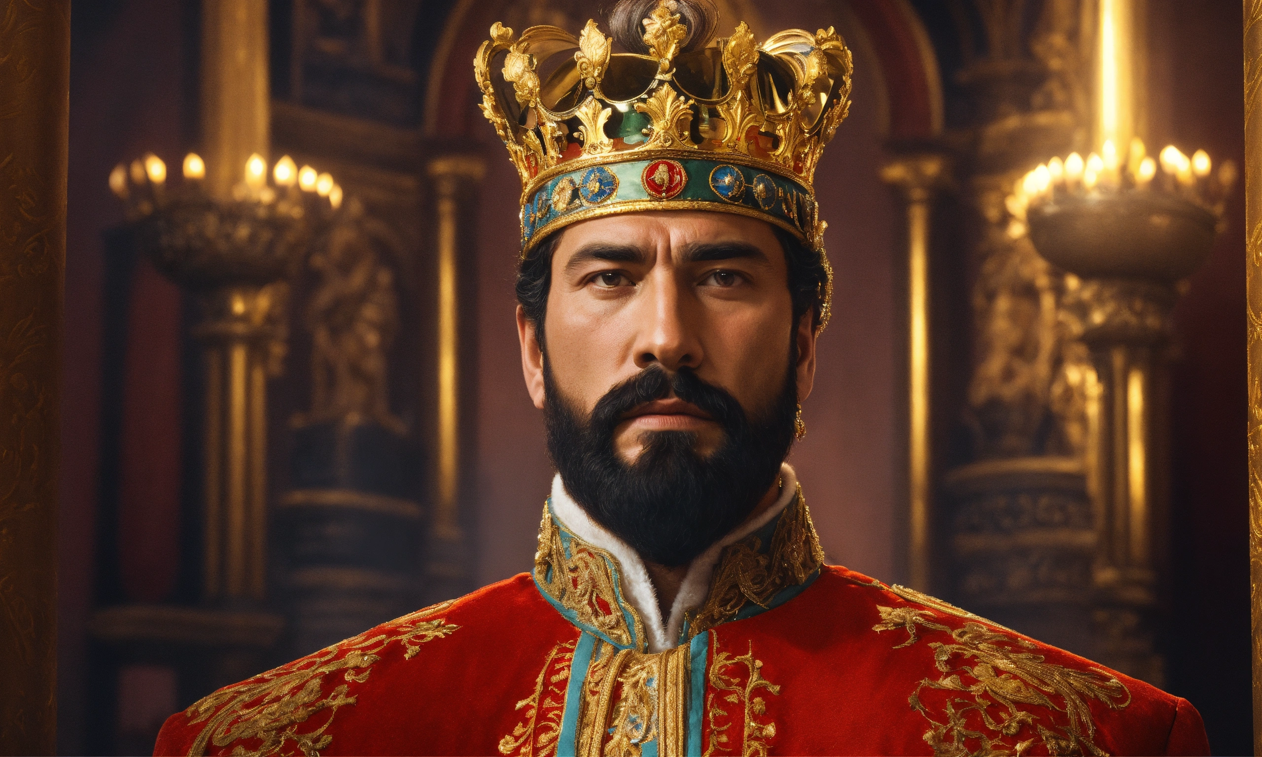 Lexica - "Describe a middle-aged king of European descent, with ...