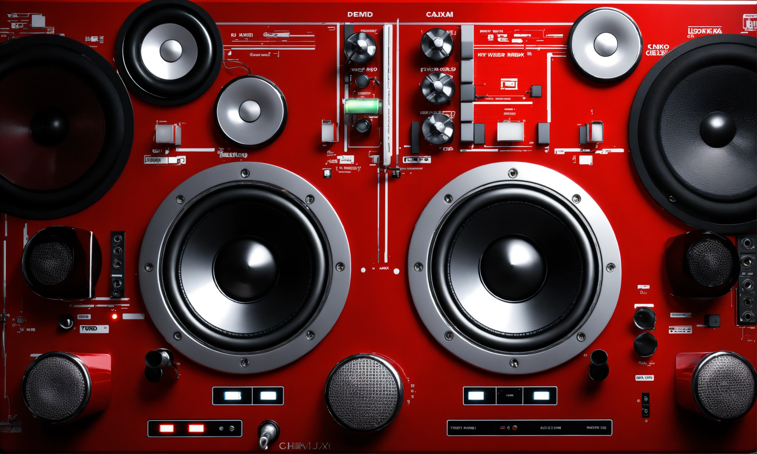 Lexica - Modern day DJ mix board and speakers image to go on business ...