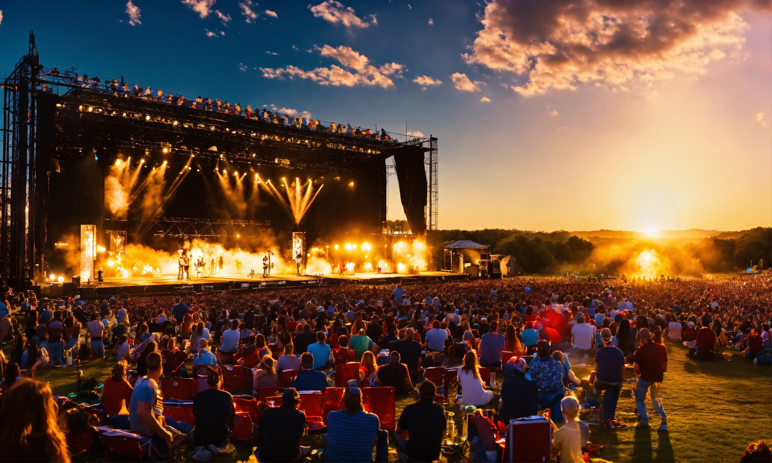 Lexica - Outdoor country music concert hd 4k