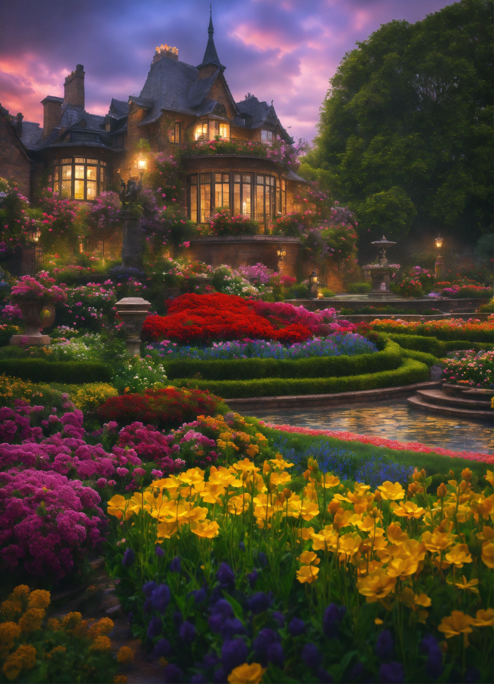 Lexica - A beutiful house garden ,8k , best qality picture , realistic ...