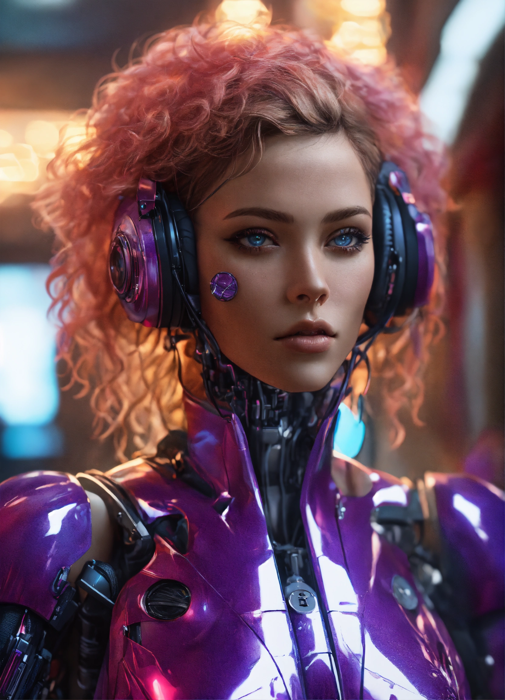 Lexica - Hyperrealistic image of a female cybernetically enhanced ...