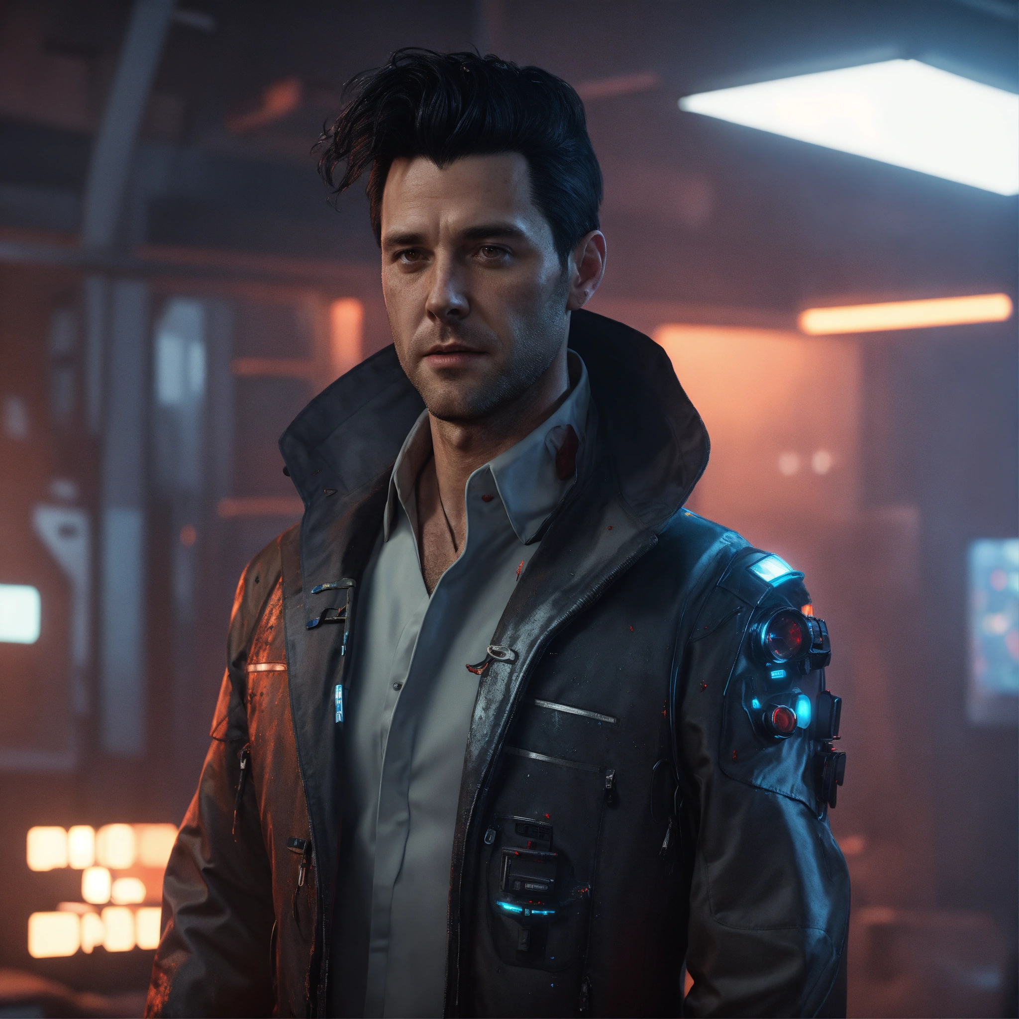 Lexica - 35 year old white male doctor with black hair wearing ...