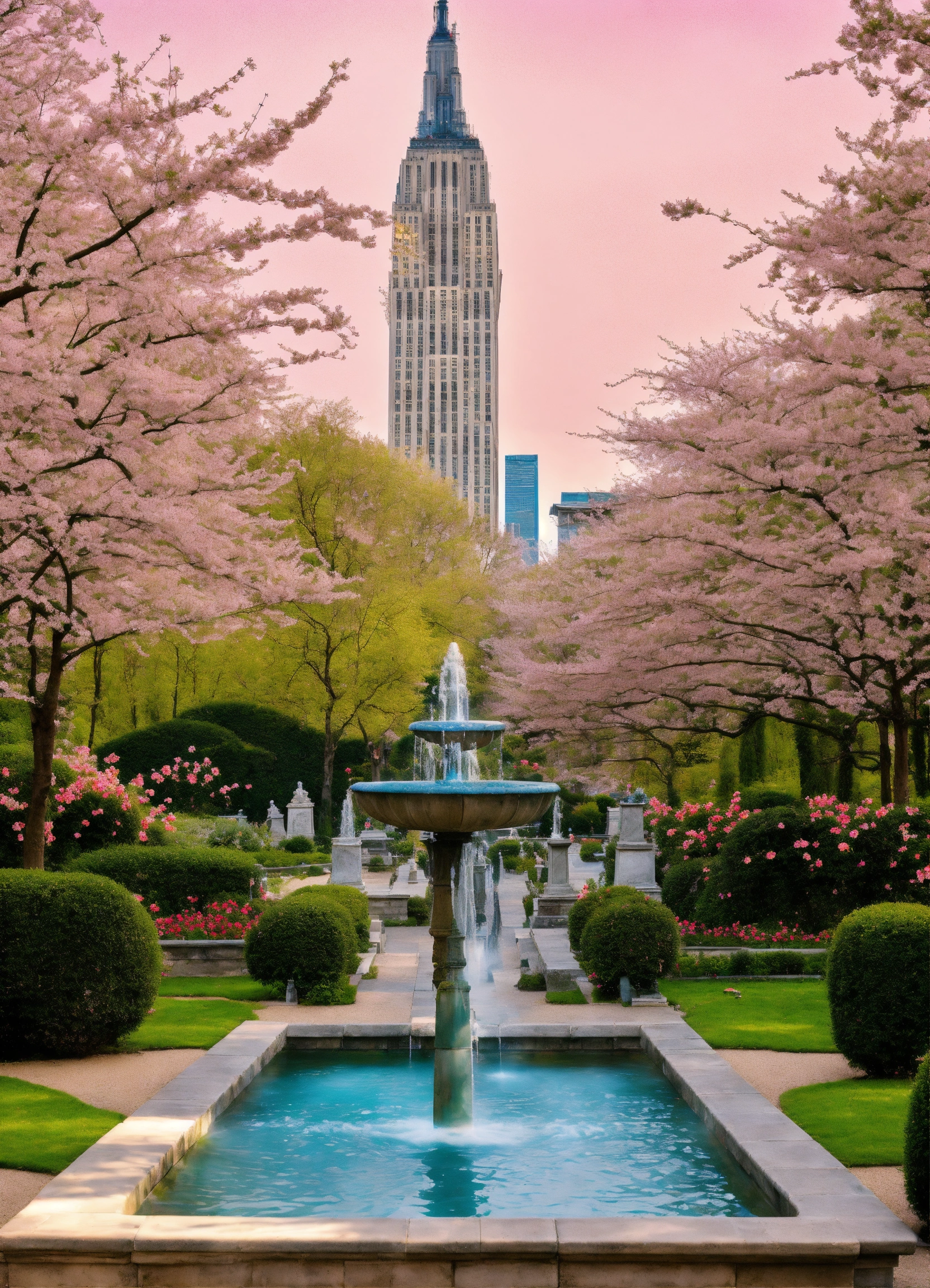 Lexica - Cypress trees , ornade reliefed stone masonry hybrid mix of ...