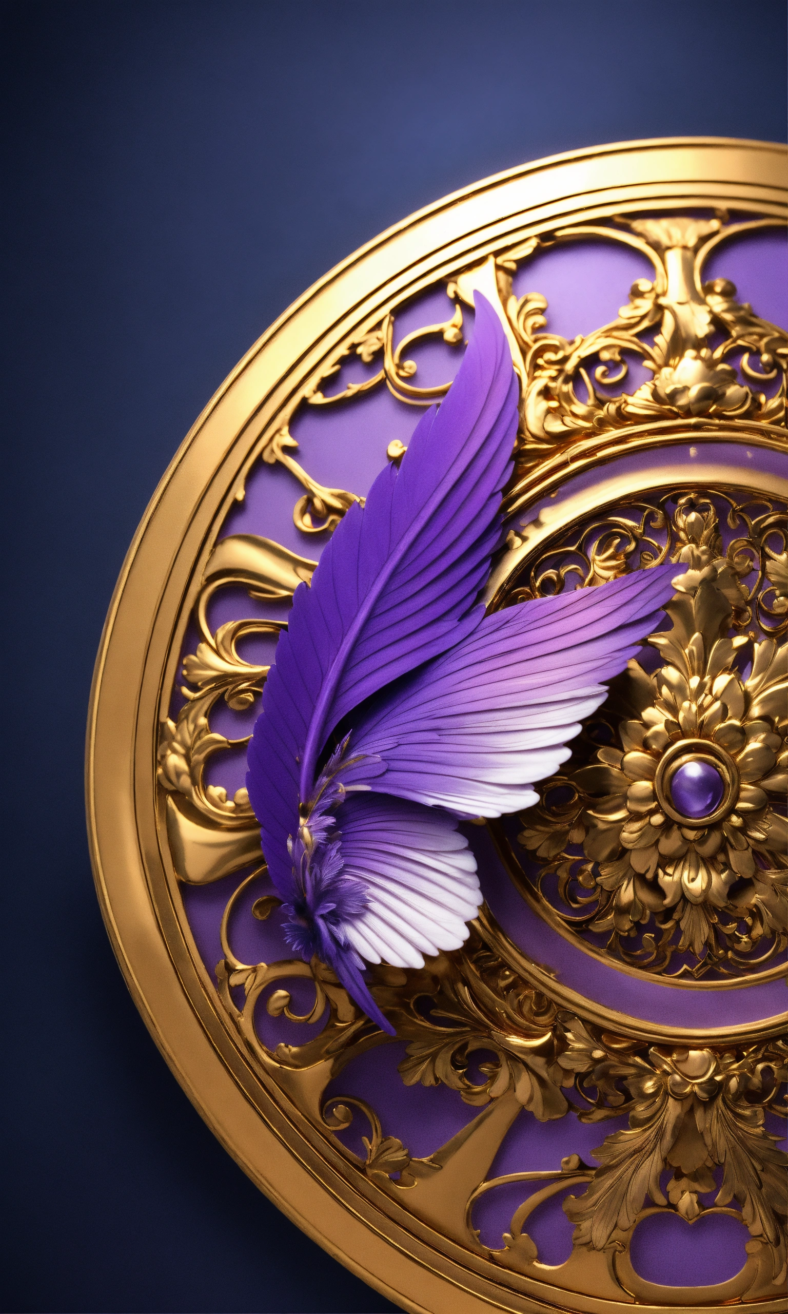 Lexica - Beautiful and perfect small angel wings of violet color with ...