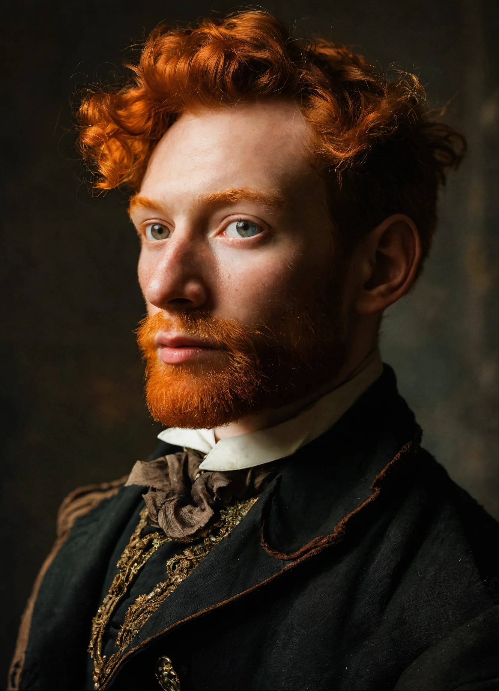 Lexica - А portrait of ginger man in Victorian style who look like ...