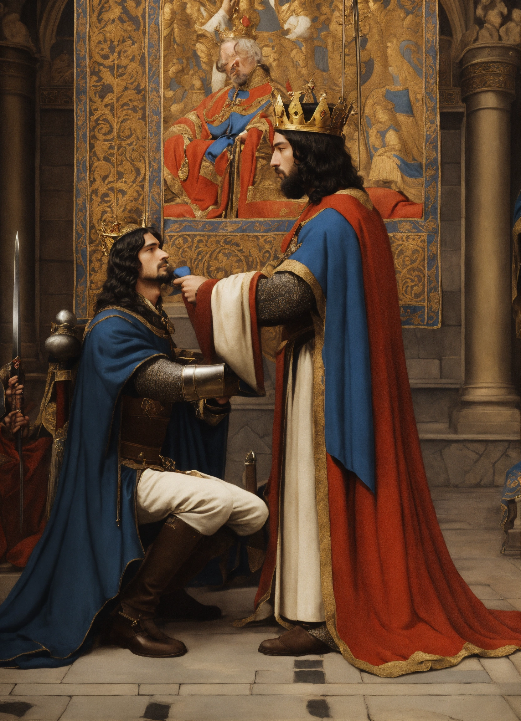 Lexica - In medieval, the king is around 50 years old, standing ...