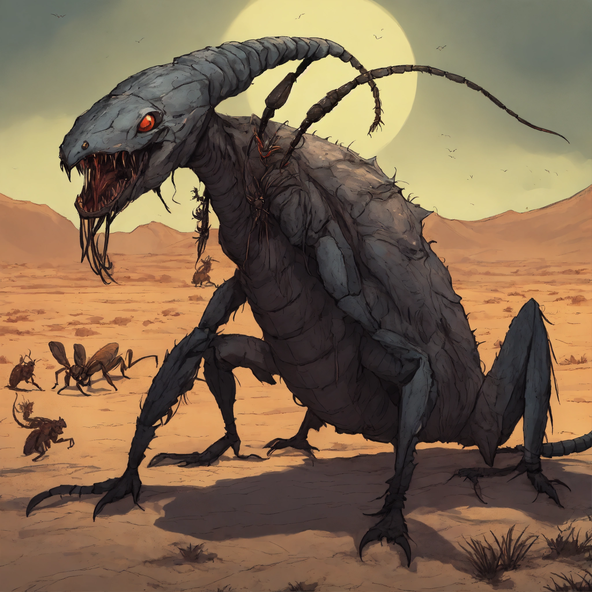 Lexica - A fantasy monster that roams the plains, looks like a scorpion ...