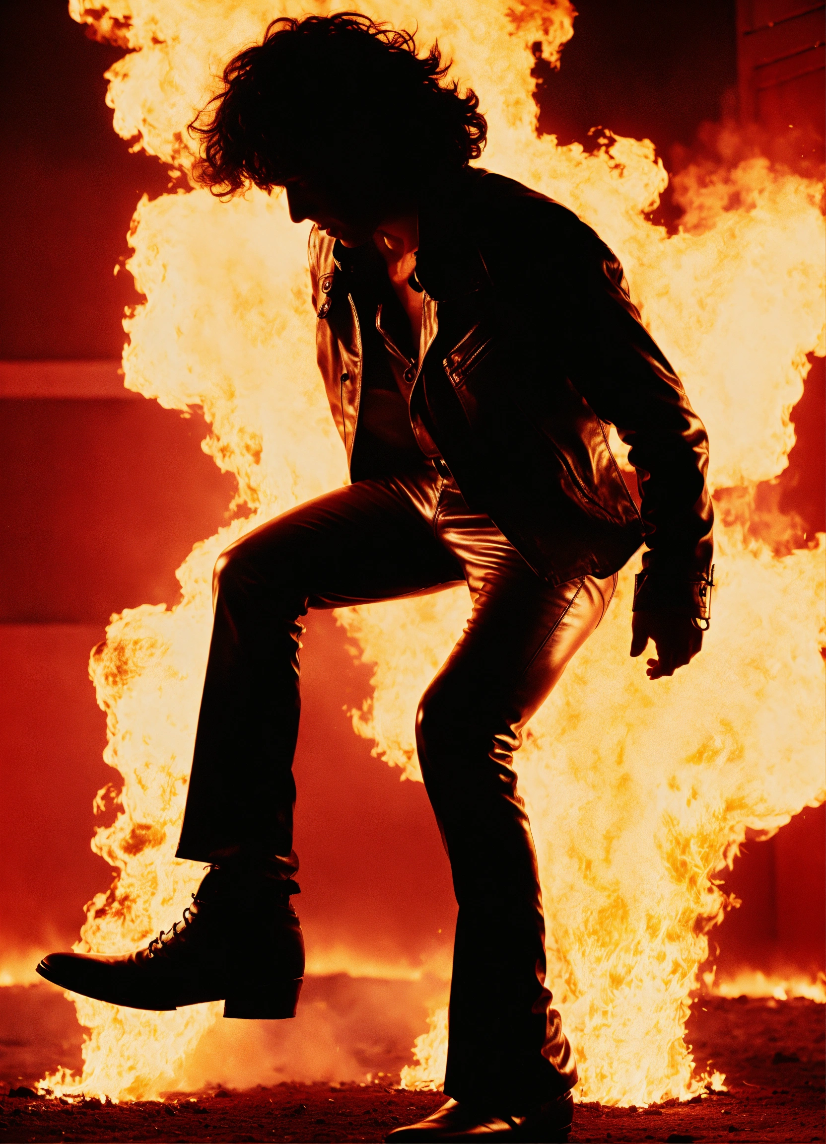 Lexica - In silhouette Jim Morrison of the Doors, his face in the ...