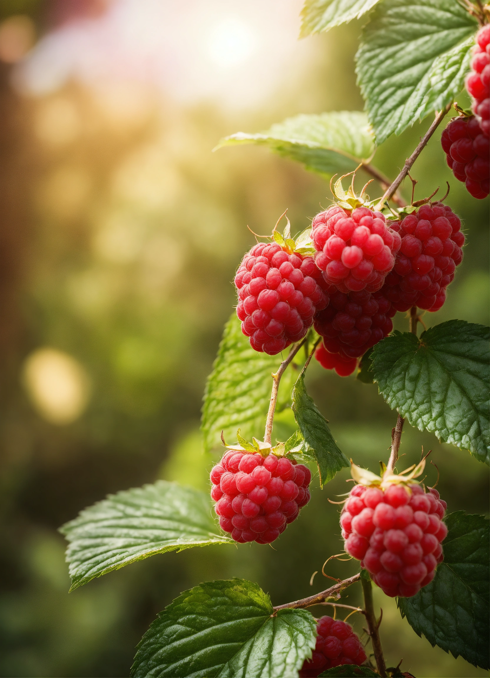 Lexica - Raspberry branch, elegant, luxury, clean, smooth, elegant ...