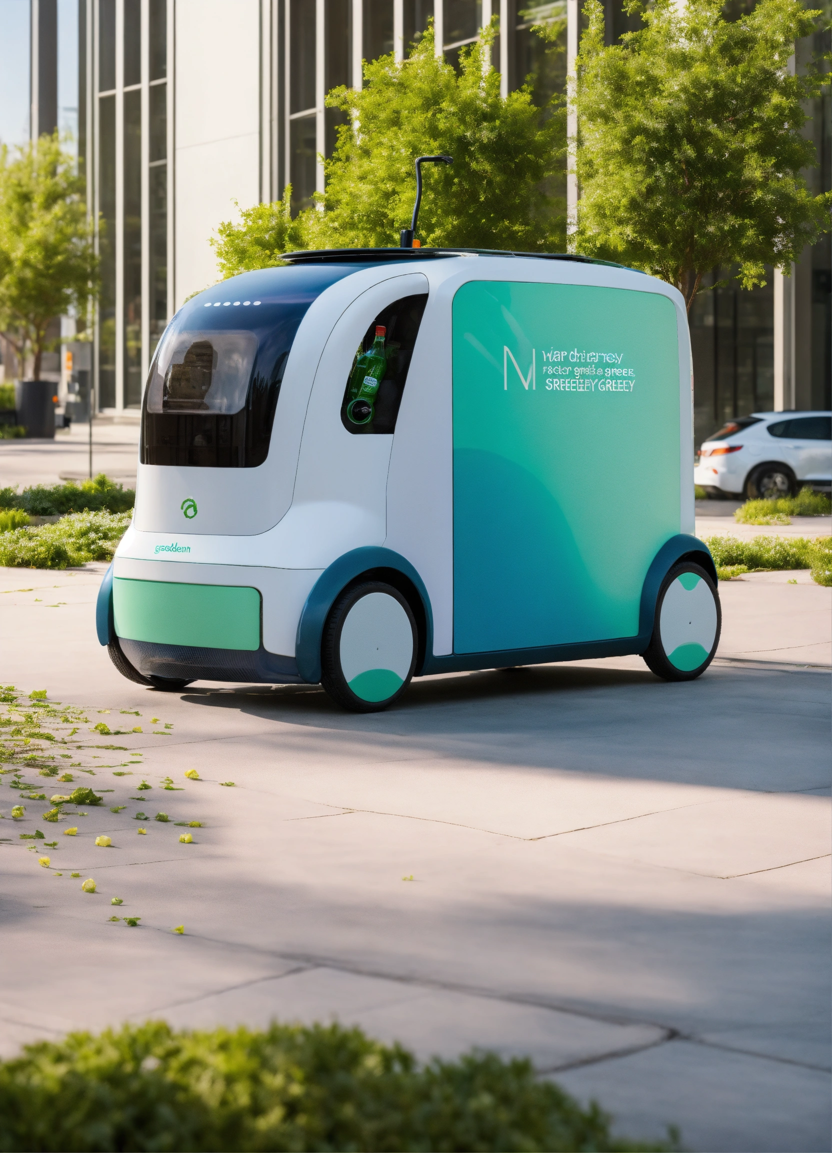 Lexica - Autonomous Grocery delivery vehicle , has milk, bread, soft ...