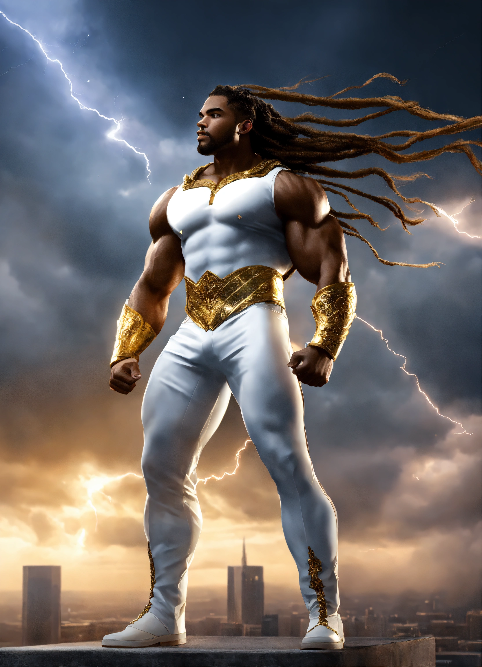 Lexica - Full body huge strong muscular handsome black god, Strong ...