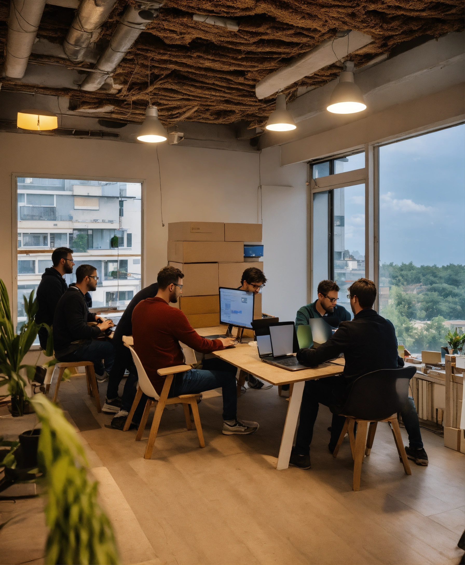 Lexica - Developers with laptops in a room building software