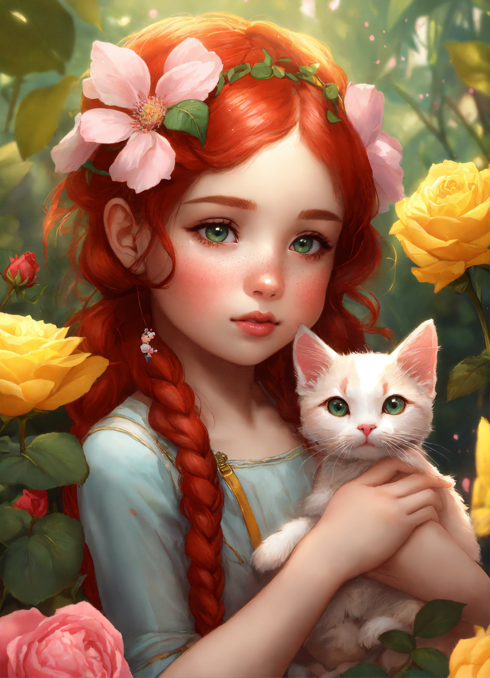 Lexica - Full body of a sweetness Baby Fairy chibi Girl freckled,two ...