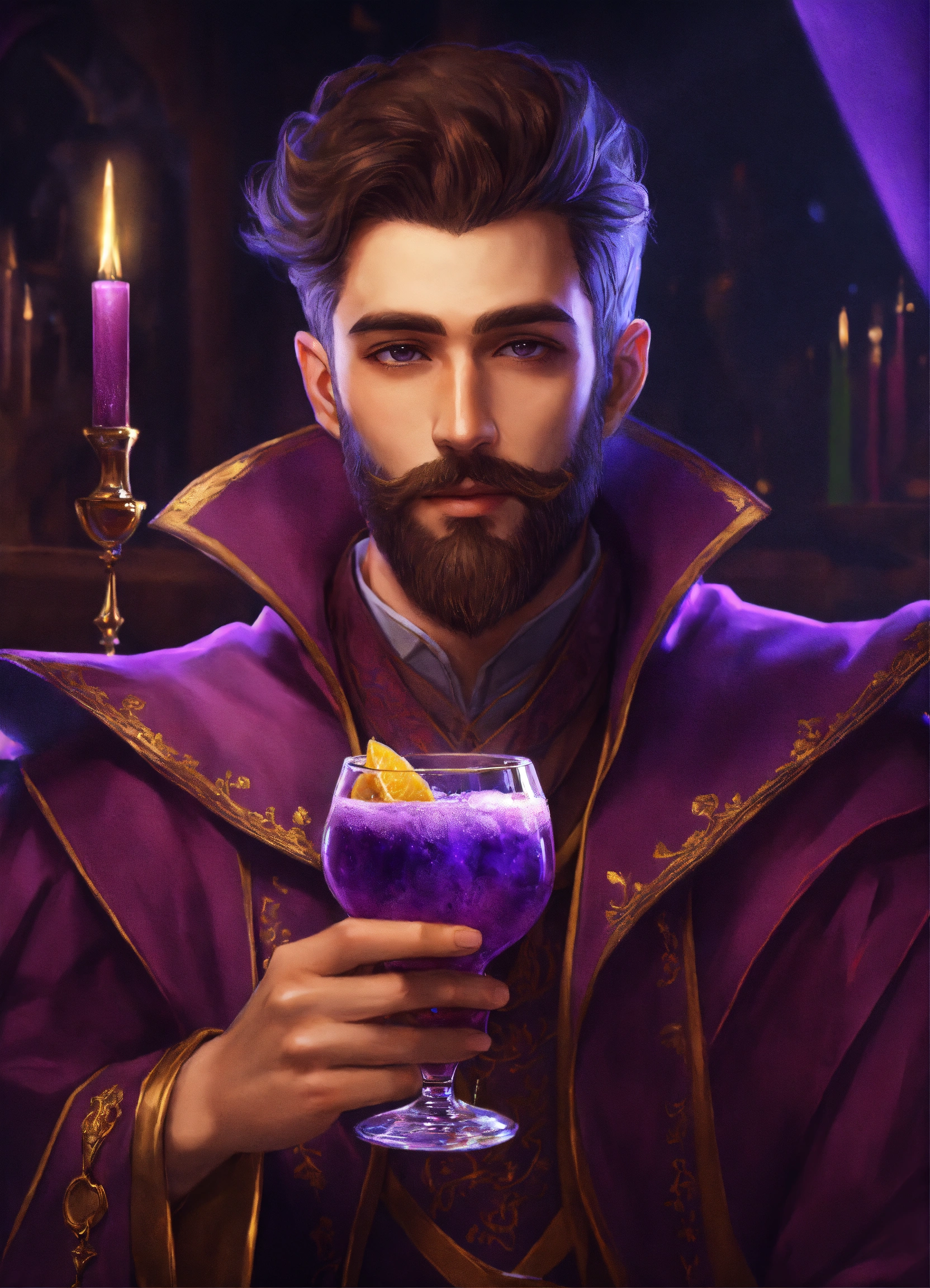 Lexica - Perfect ideal appearance neat of a young wizard with short ...