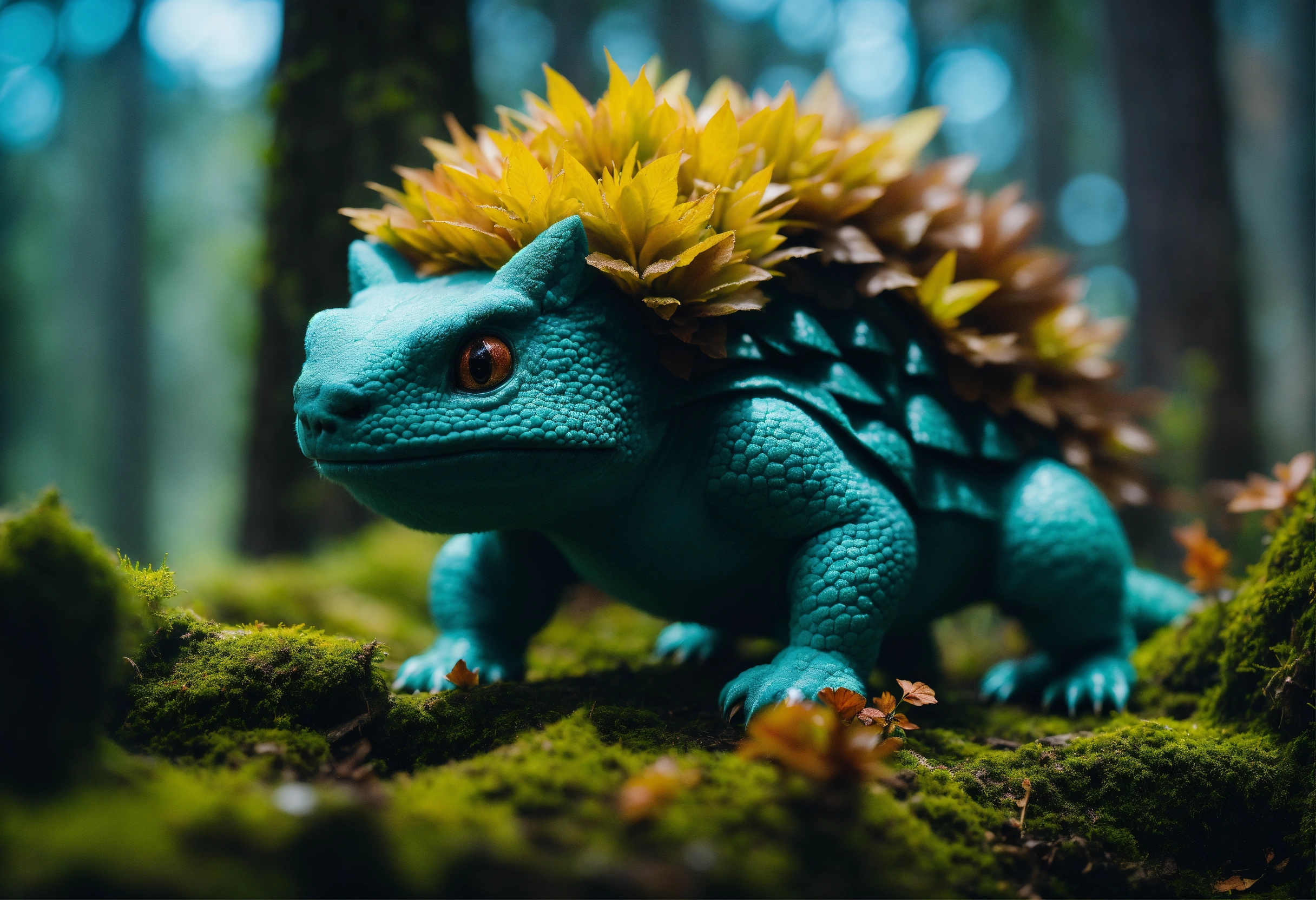 Lexica - Minimal, cinematic, a realistic venusaur animal among the ...