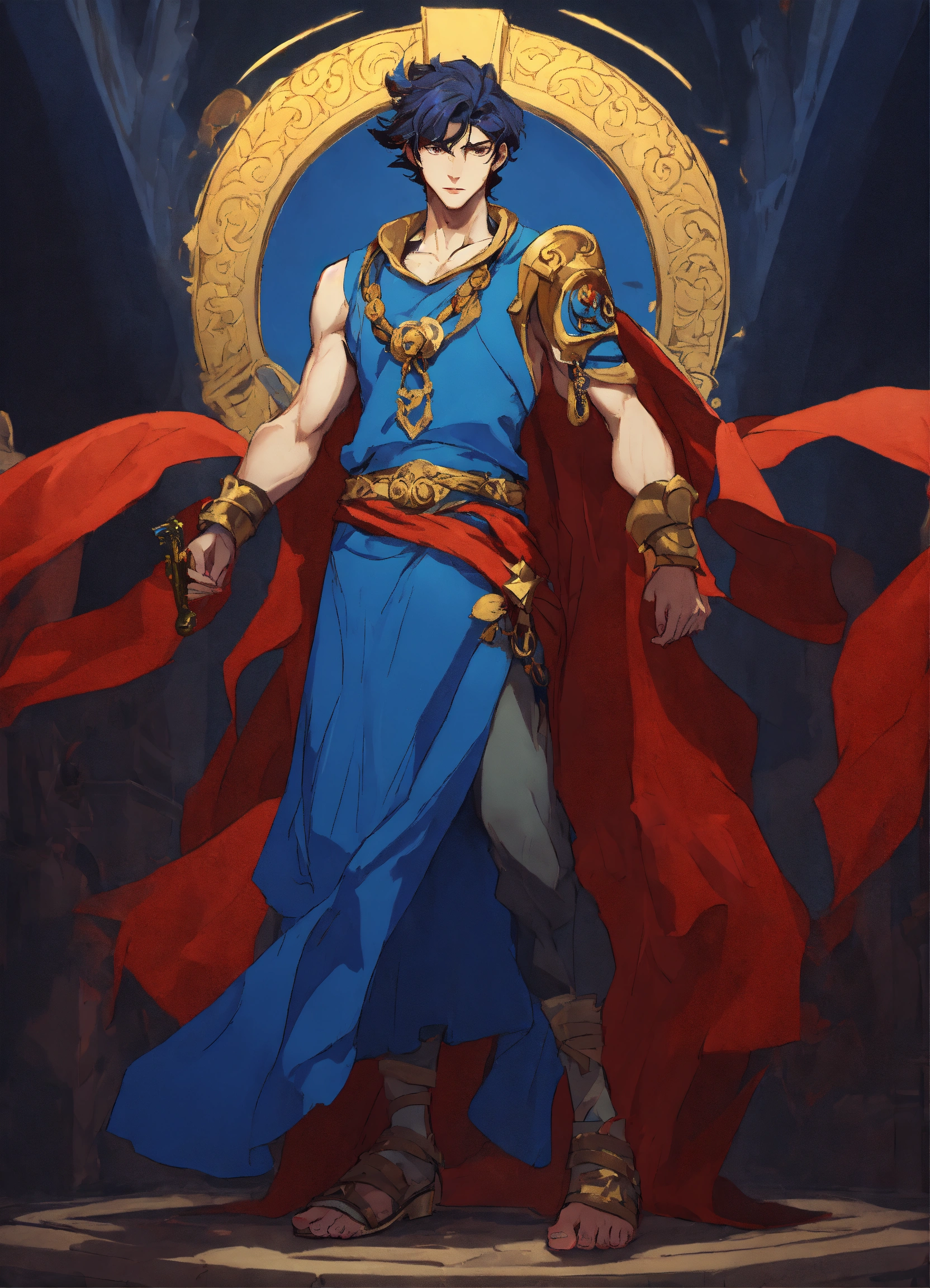 Lexica - Zagreus, the god of Decadence, Pale Skin, Blue Robes, Sailor ...