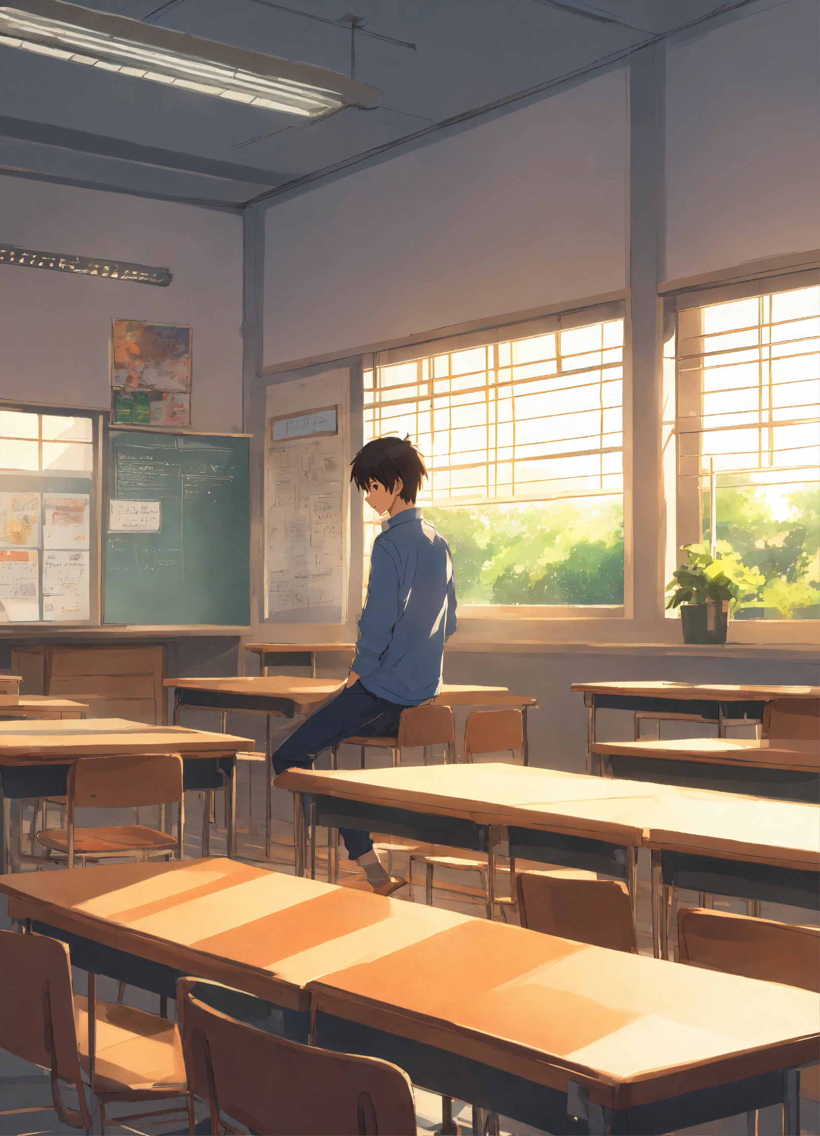 Lexica - A high school student sitting in the classroom facing me ...