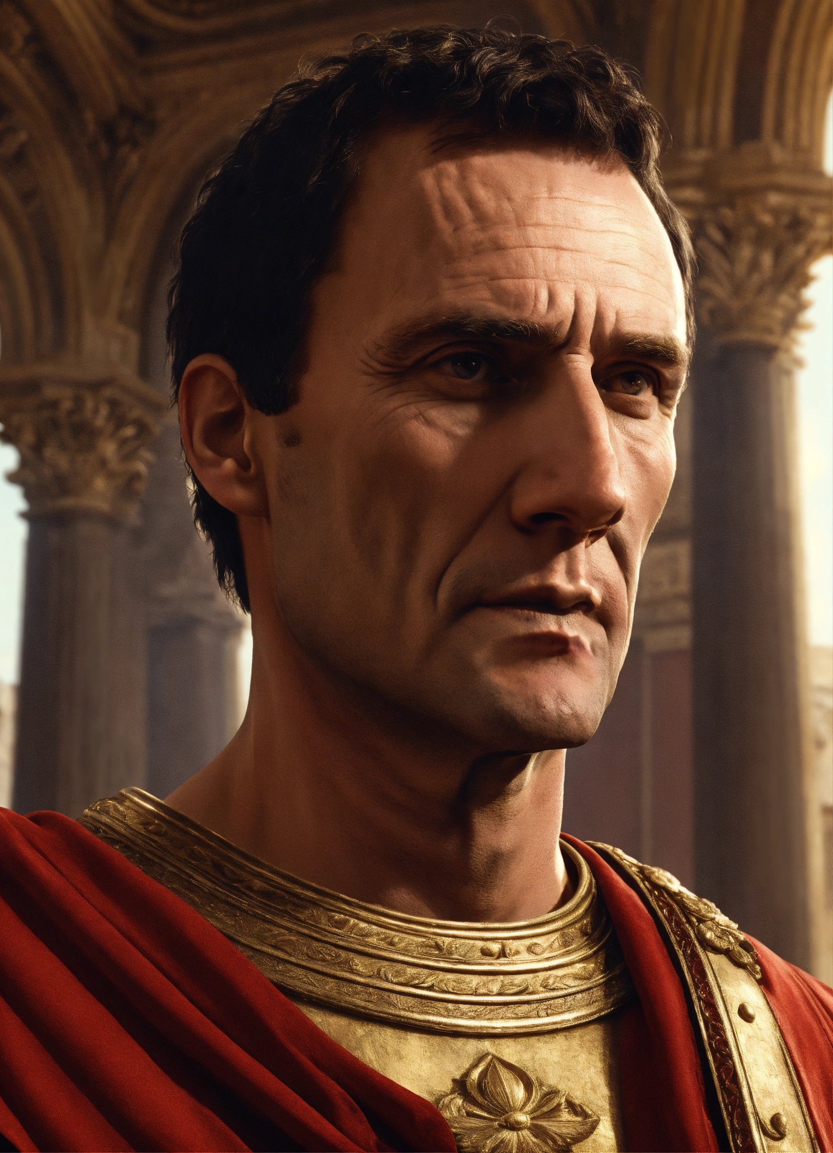 Lexica - Julius Caesar, looking at camera, In a palace, super realistic ...
