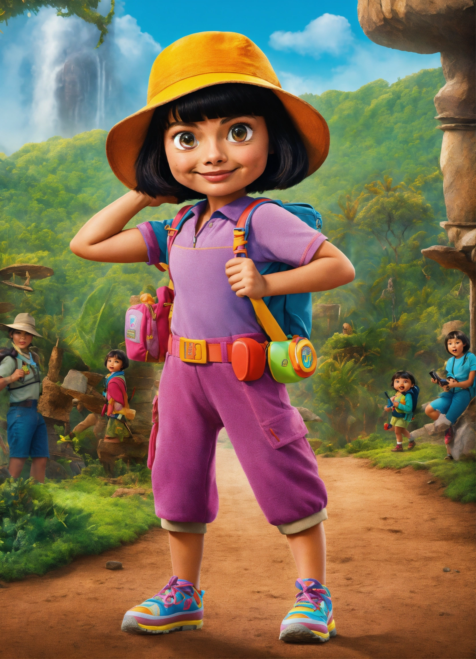 Lexica - Margot Robbie is dora the explorer