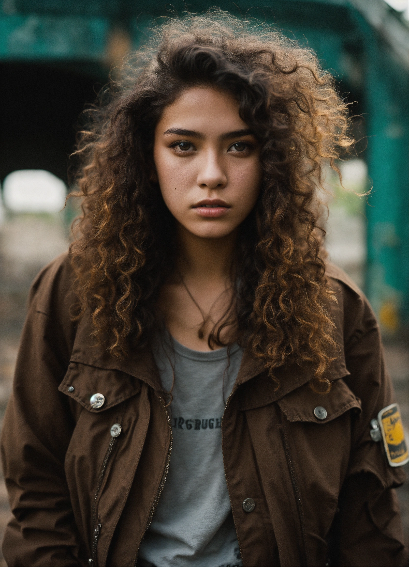 Lexica - 16 year old girl, TASHI RODRIGUEZ look like, hazel eyes, curly ...