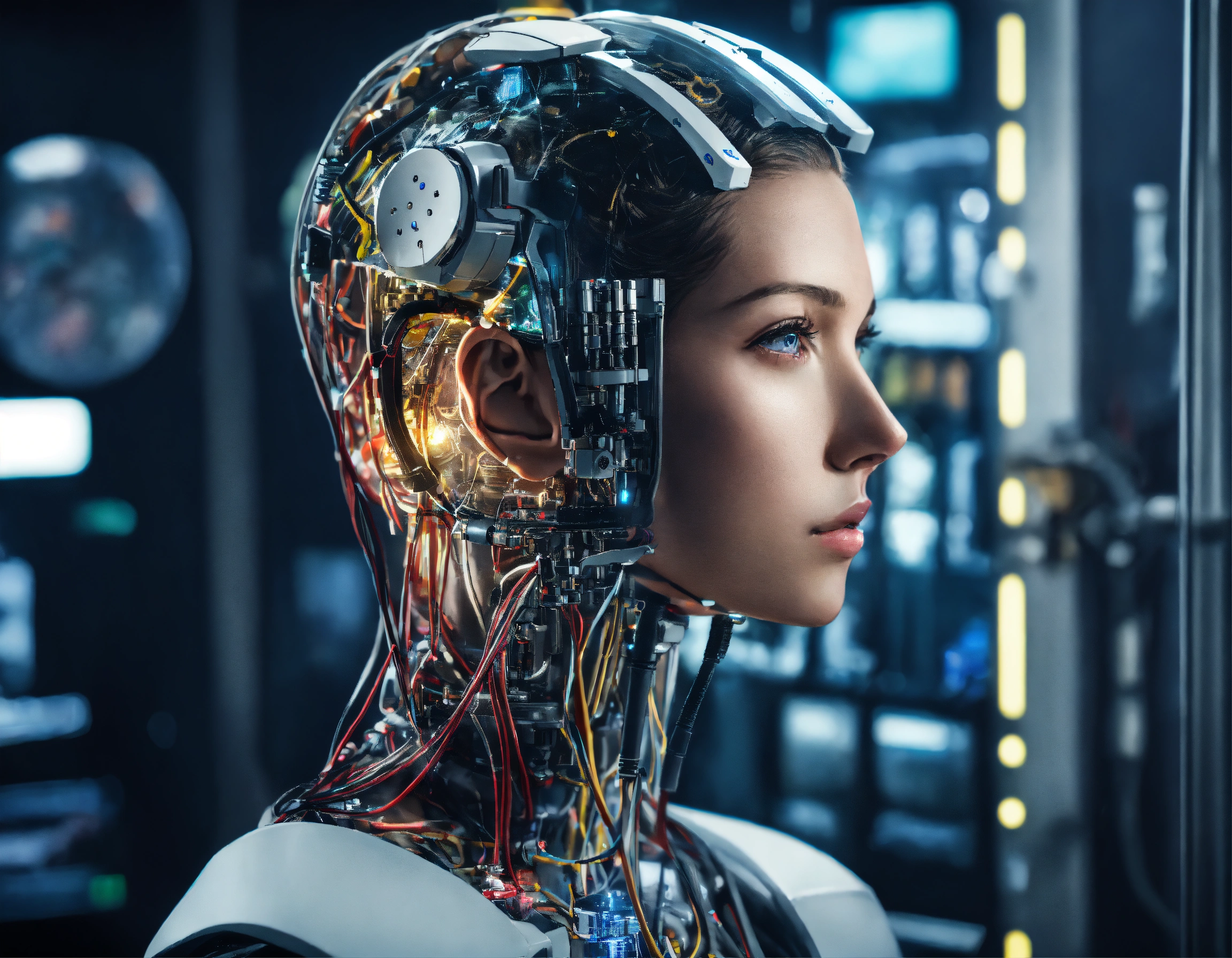 Lexica - Human brain hooked up to machines to formulate a new AI breed