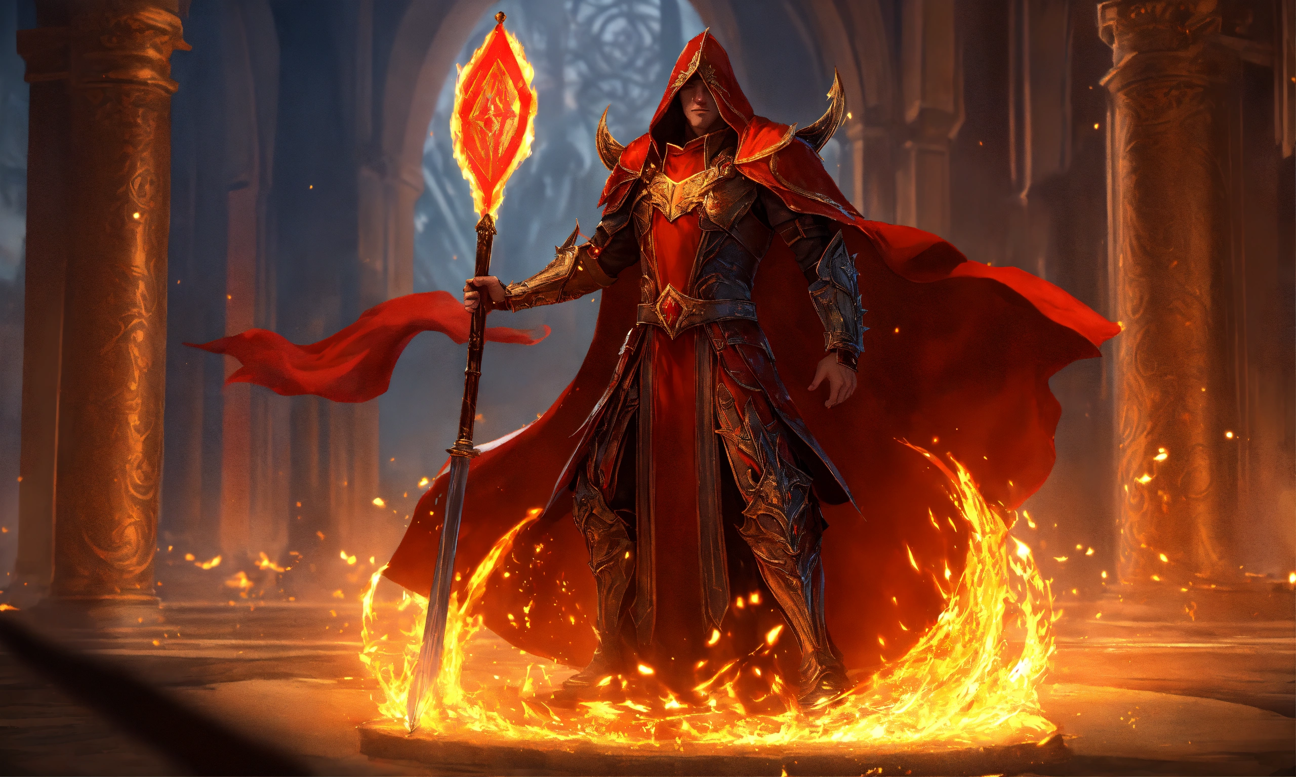 Lexica - Fire shield, shield made of flames, magical shield, magical ...