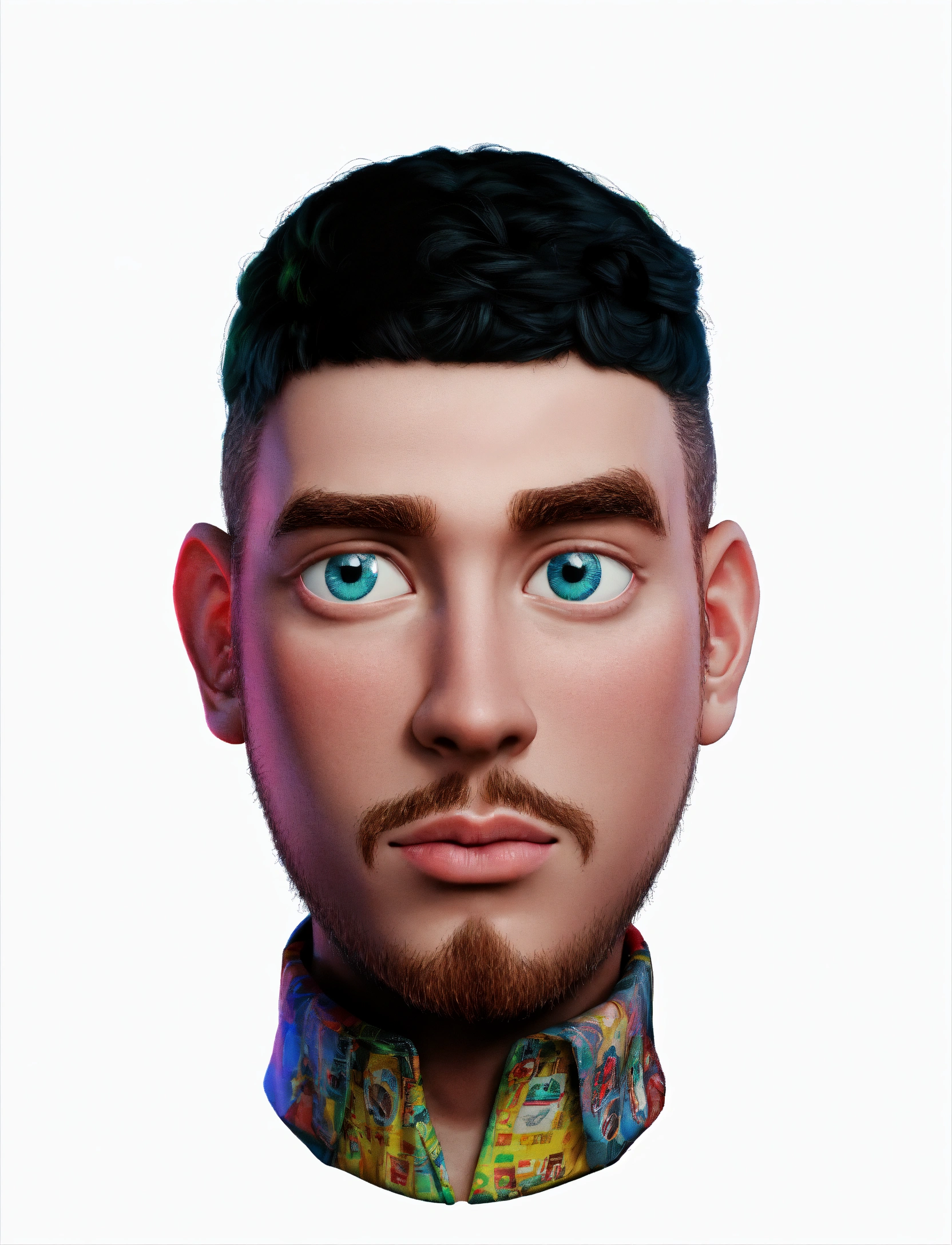 Lexica - White man, rapper, Disney style, big eyes, Disney eyes, Pixar ...