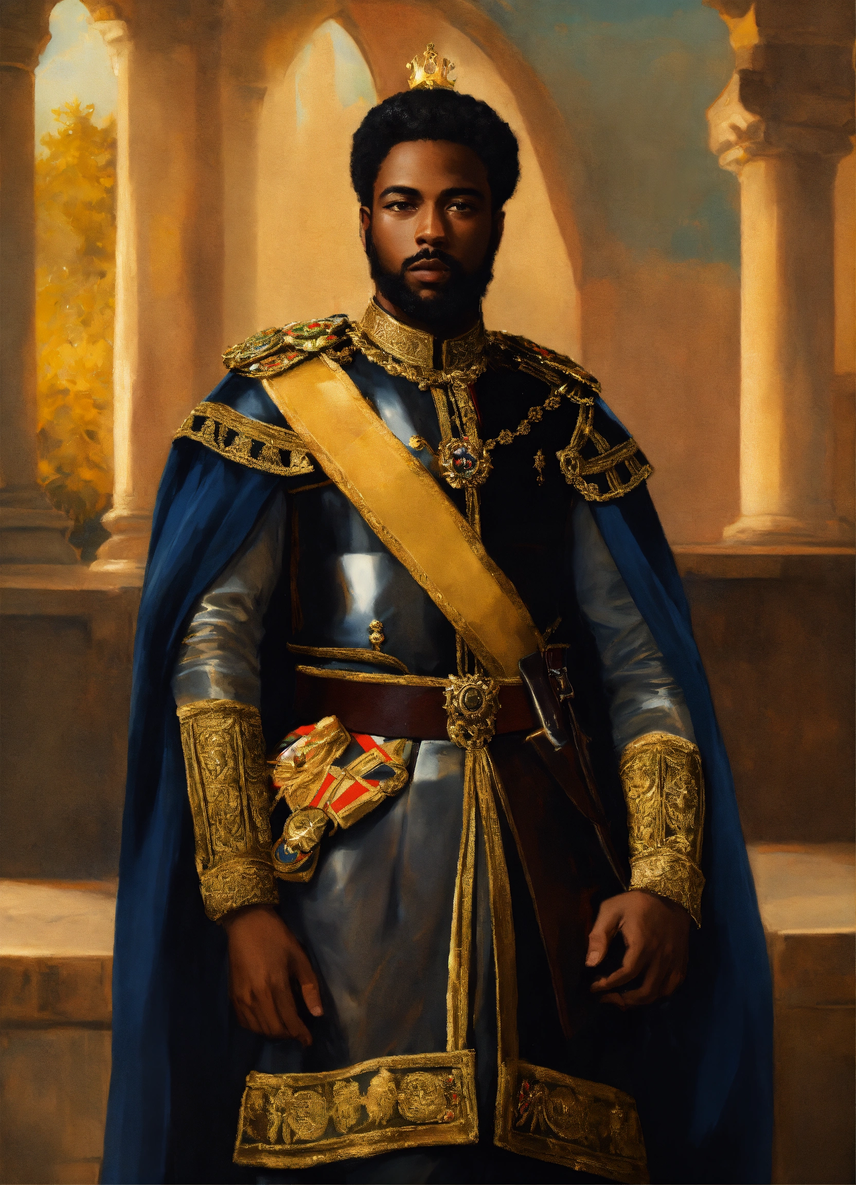 Lexica - A black king david in uniform