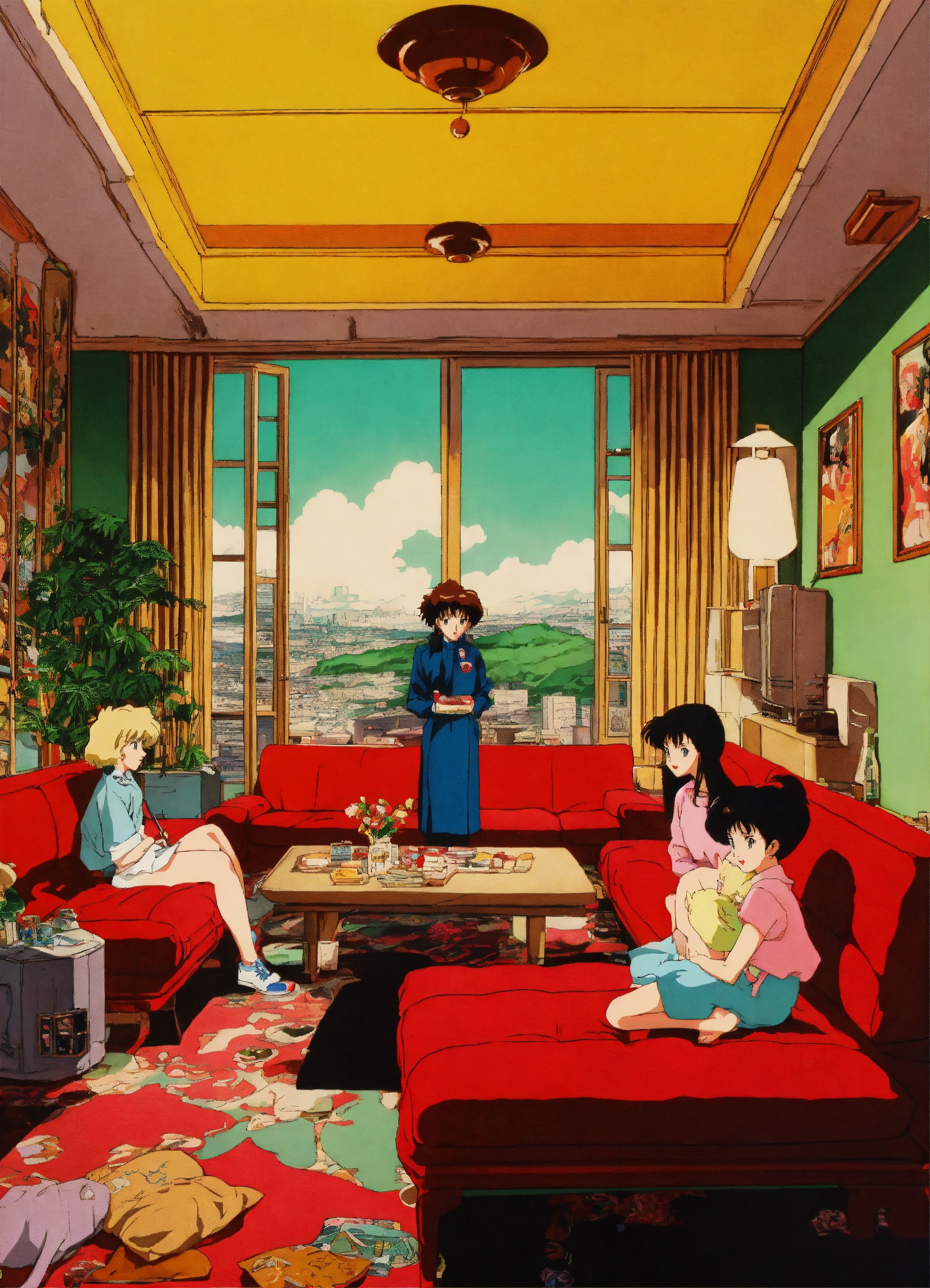 Lexica - Vintage anime screenshot from akira, 90’s anime. vibrant ...