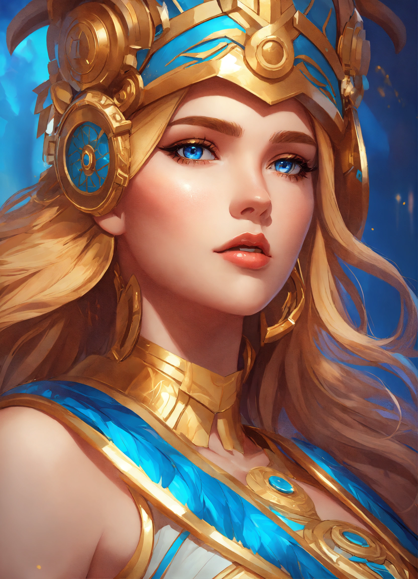 Lexica - Portrait of goddess athena, legs, intricate, vibrant colors ...