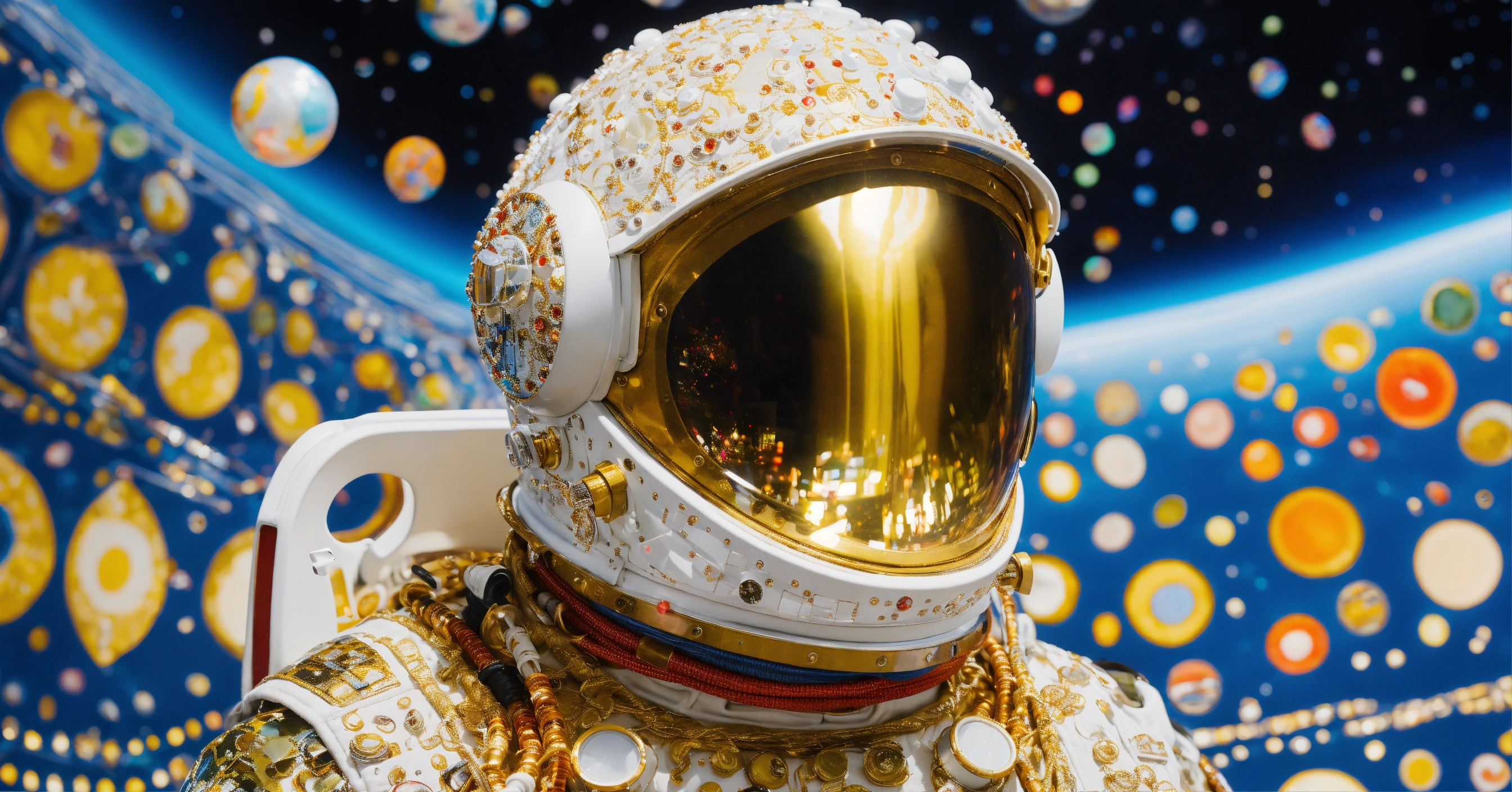 Lexica - Artwork of an old fashioned futuristic astronaut in spacesuit ...