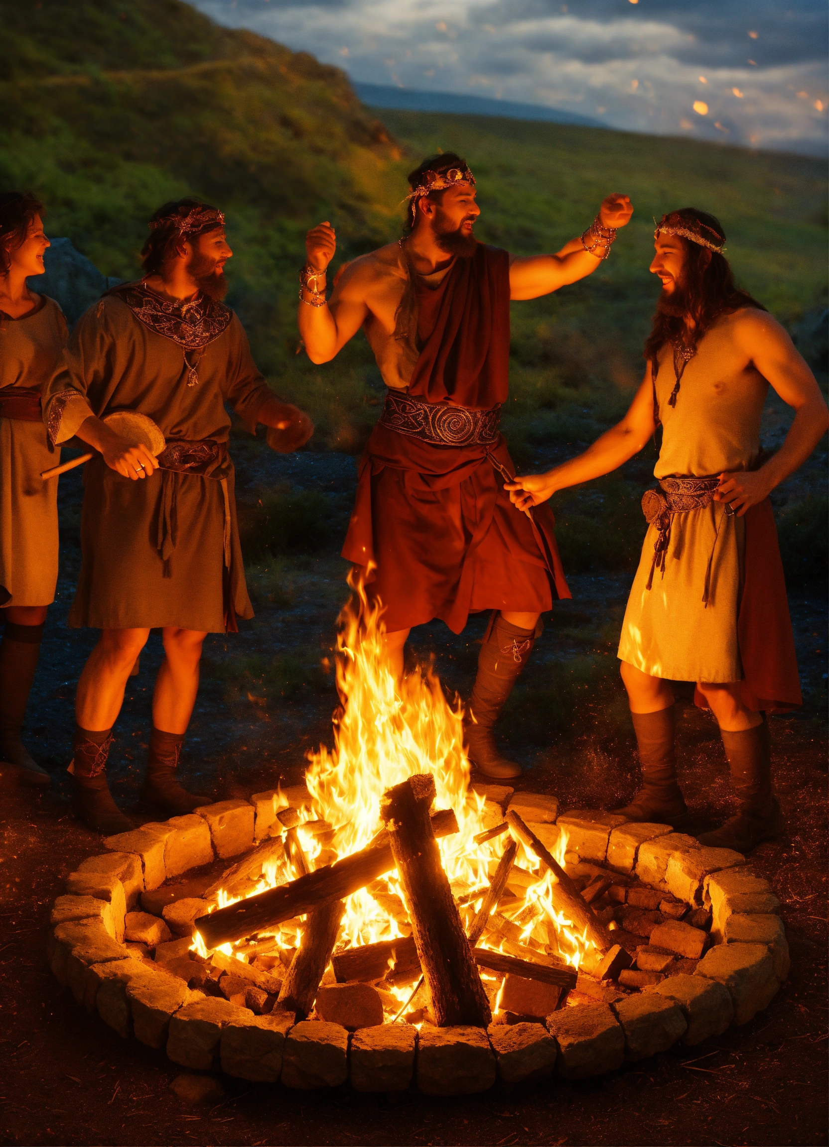 Lexica - Ancient celts celebrating a pagan festival, digital art ...